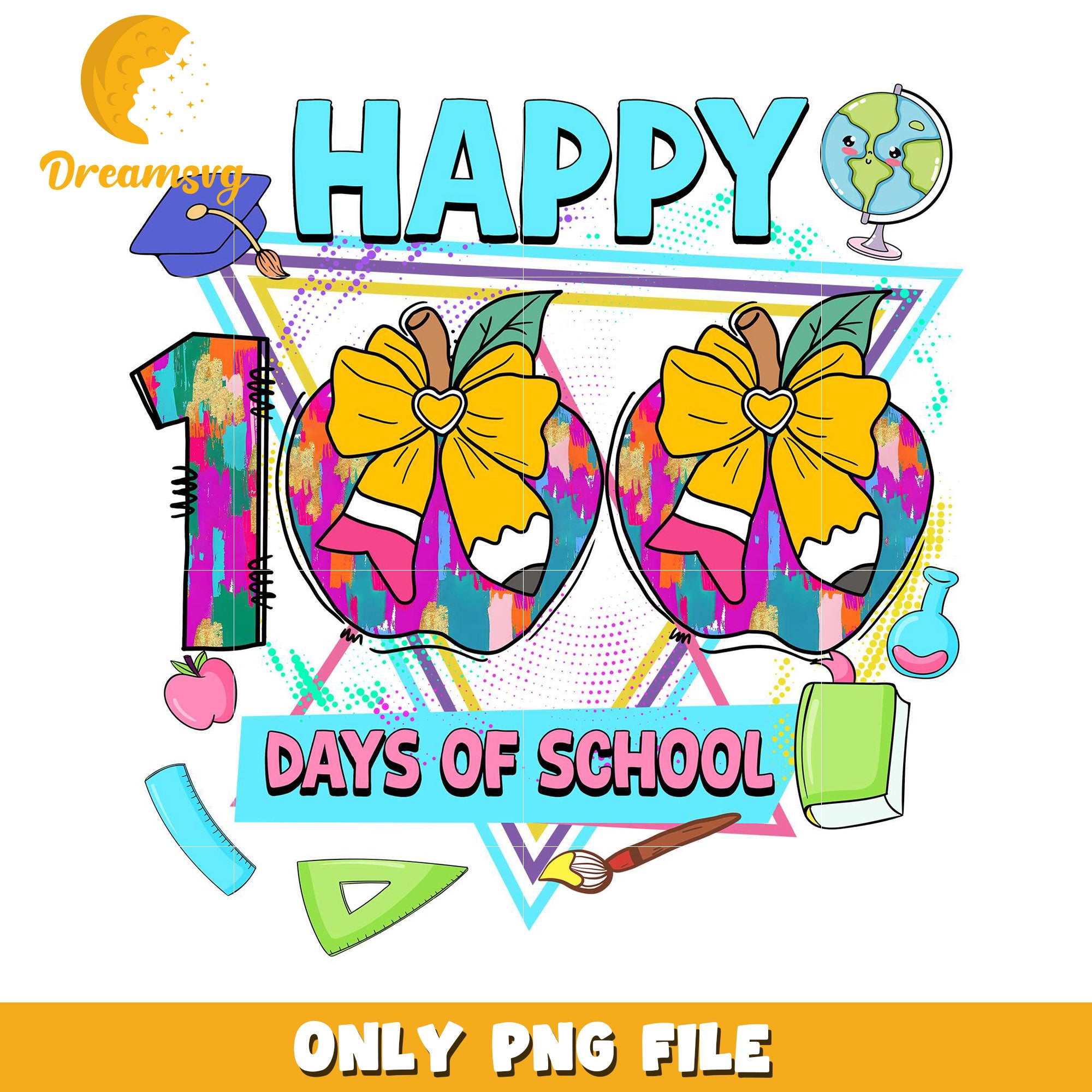 100 Days School PNG Graphic – DreamSVG Store