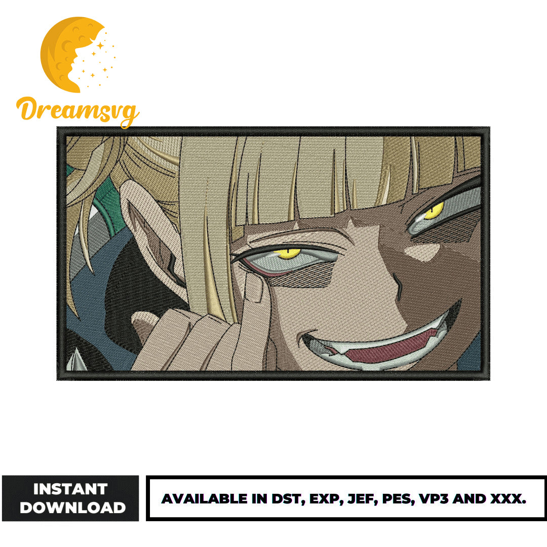 Himiko Toga Face Embroidery Design Dreamsvg Store