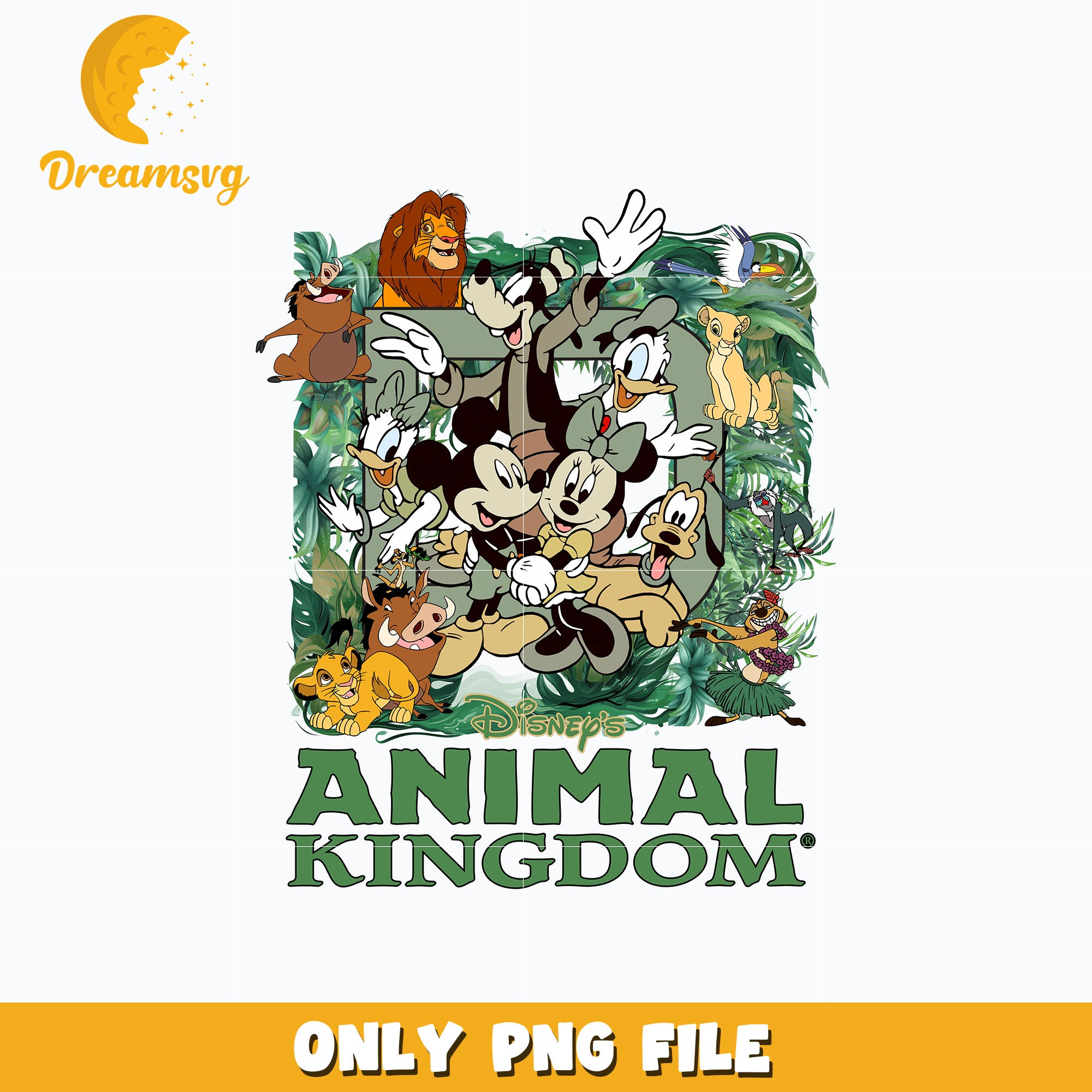 Disney Mickey animal kingdom png – DreamSVG Store