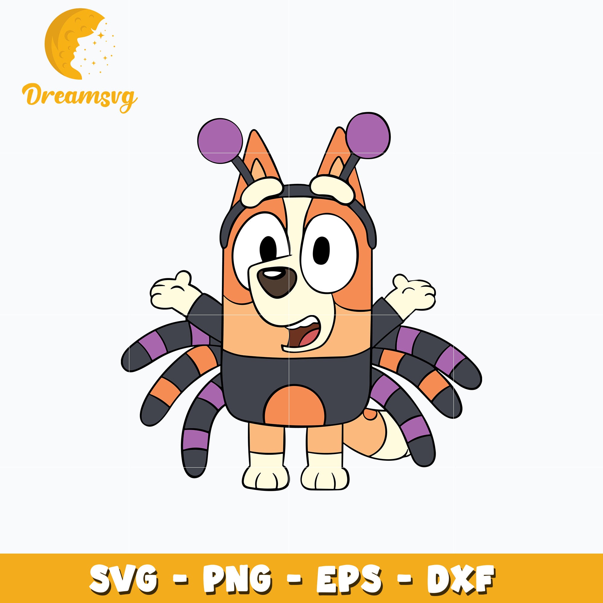 Bingo spider halloween Svg, Bluey Halloween Svg – DreamSVG Store
