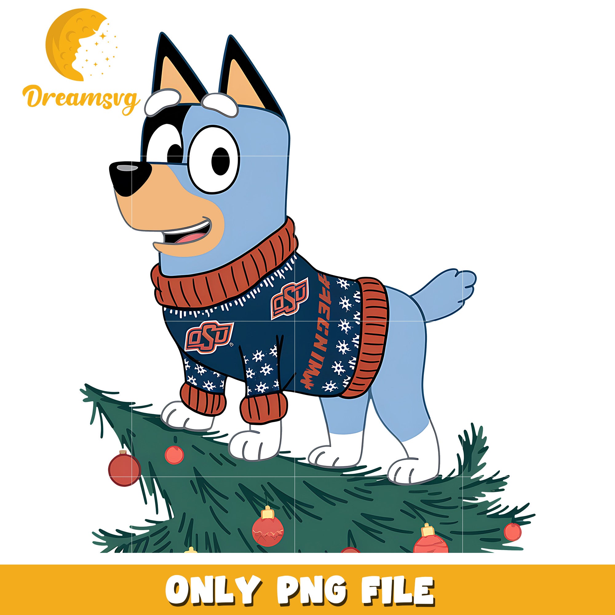 Bluey dog character png, Oklahoma State Cowboys png, ncaa png – DreamSVG Store