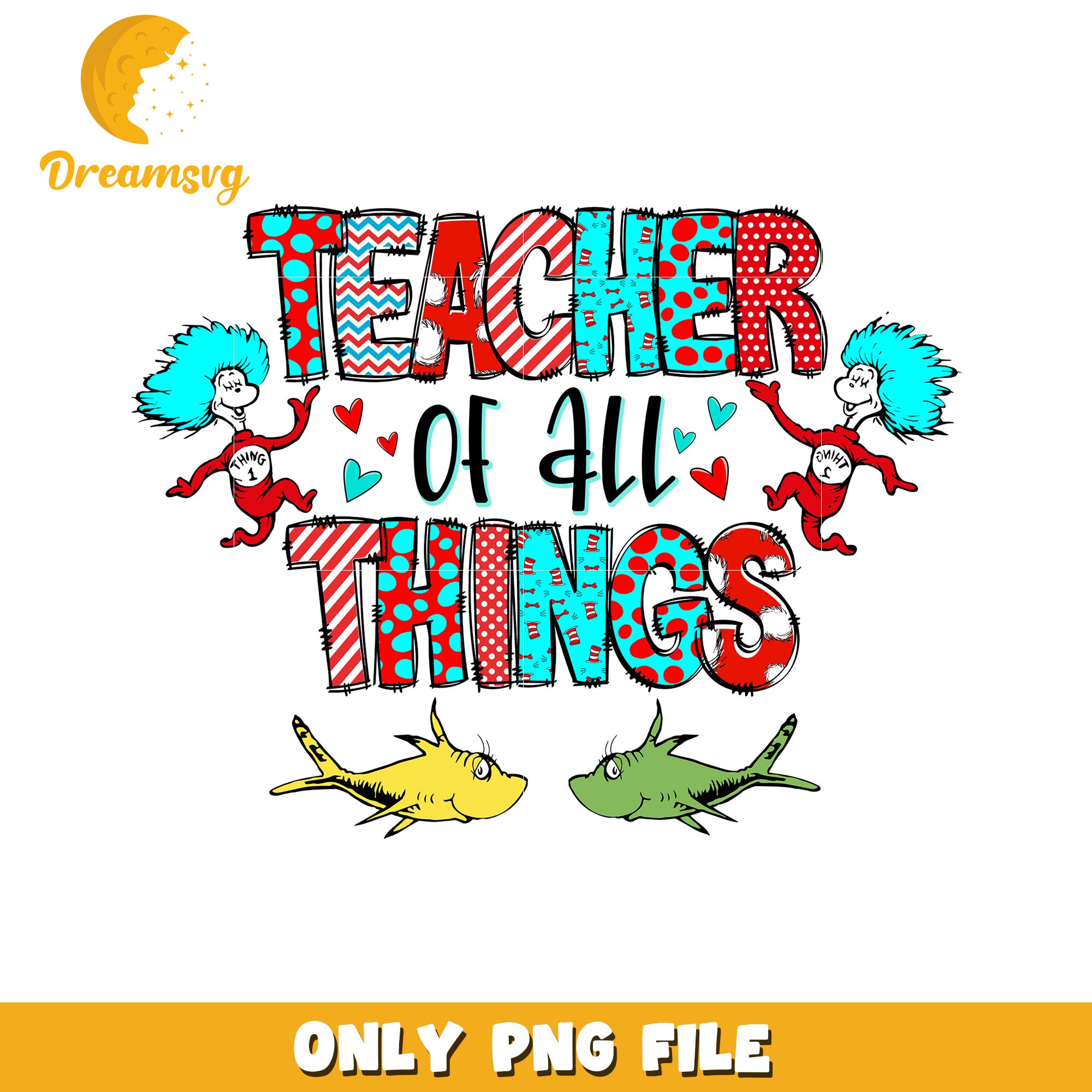 Colorful Teacher of All Things SVG PNG Design for Educators – DreamSVG ...
