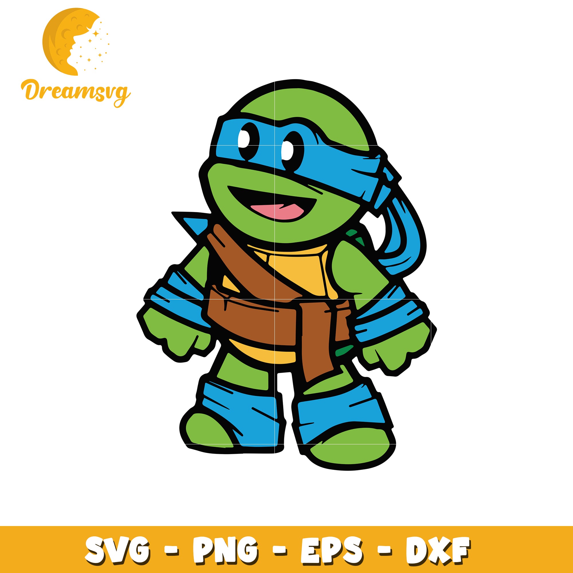 Cute Ninja Turtle SVG PNG EPS DXF – DreamSVG Store