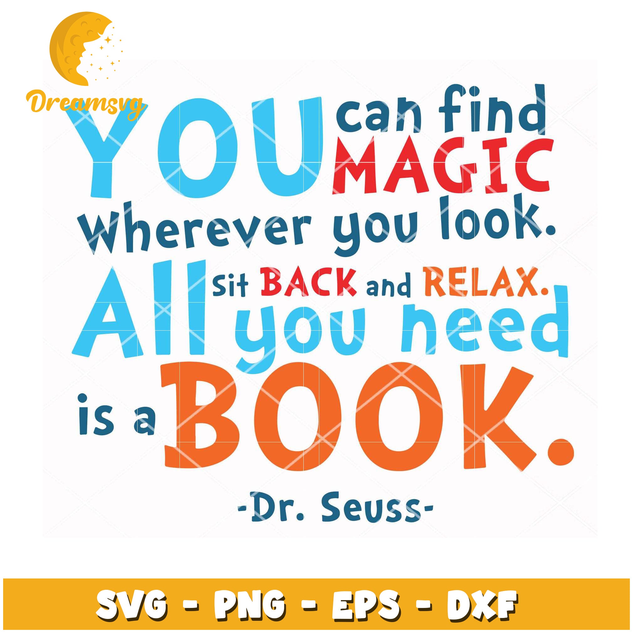 Dr Seuss Book Quote SVG – DreamSVG Store