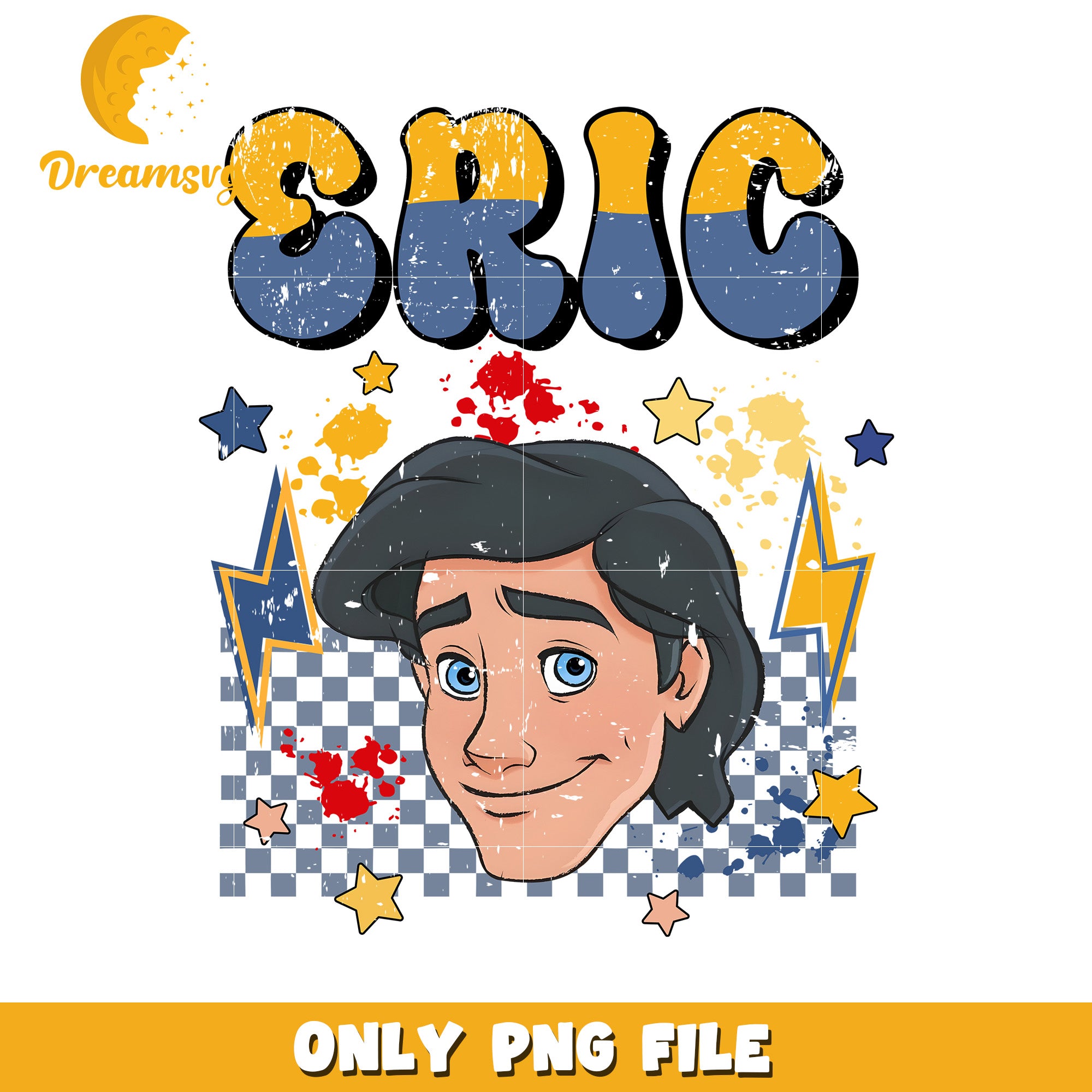 Eric head design png, disney prince eric png, the little mermaid png – DreamSVG Store