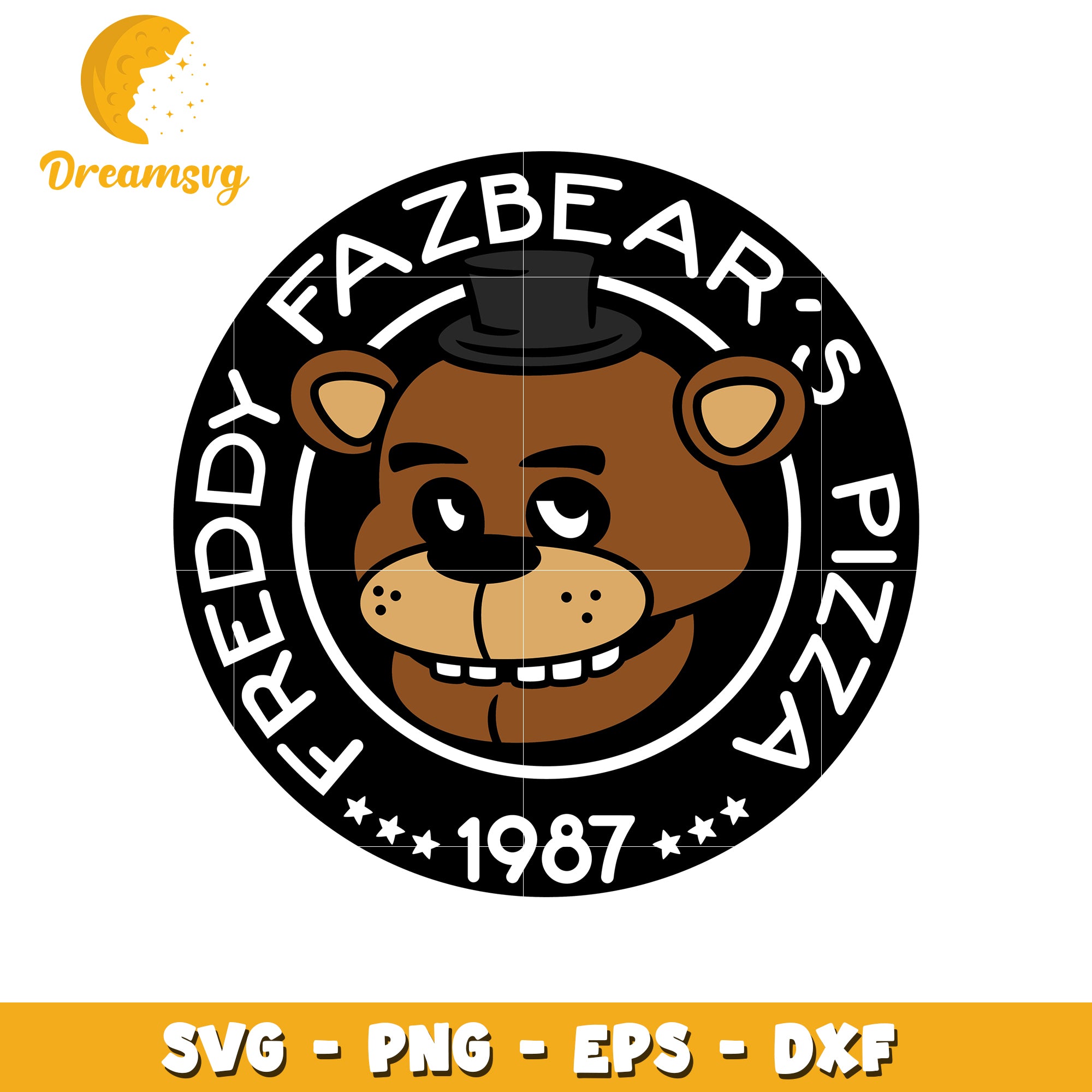 Freddy Fazbears Pizza 1987 SVG PNG – DreamSVG Store Freddy Fazbears Pizza 1987 SVG PNG – DreamSVG Store