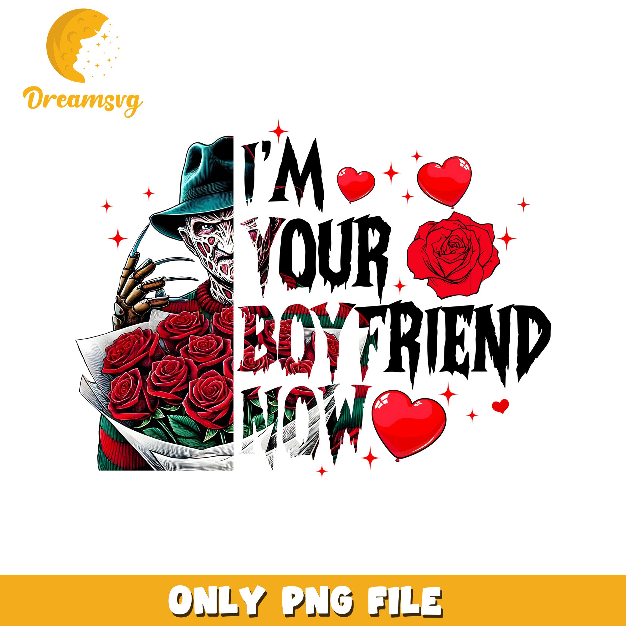Freddy Valentines Day PNG – DreamSVG Store