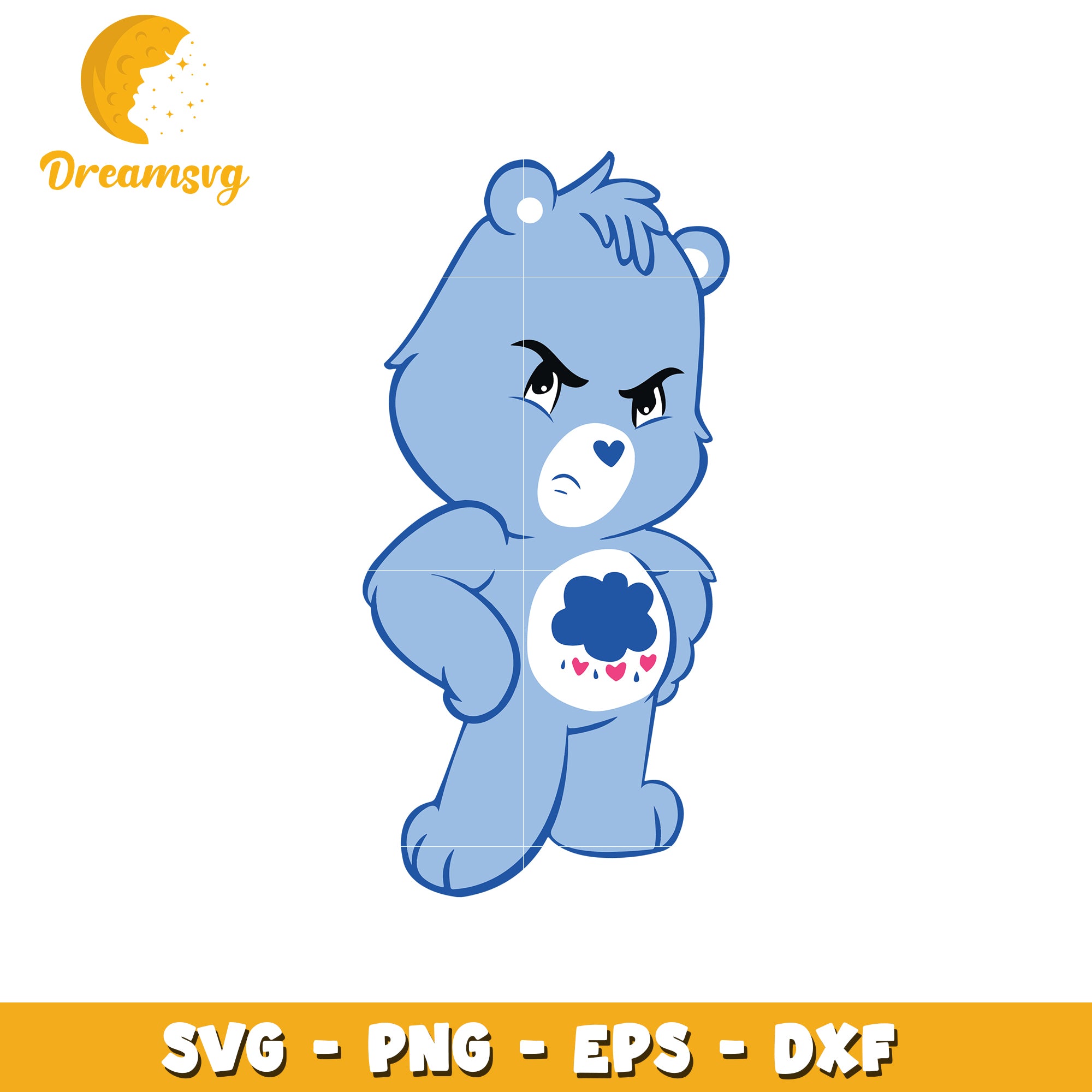 Grumpy Bear SVG PNG EPS DXF Files – DreamSVG Store