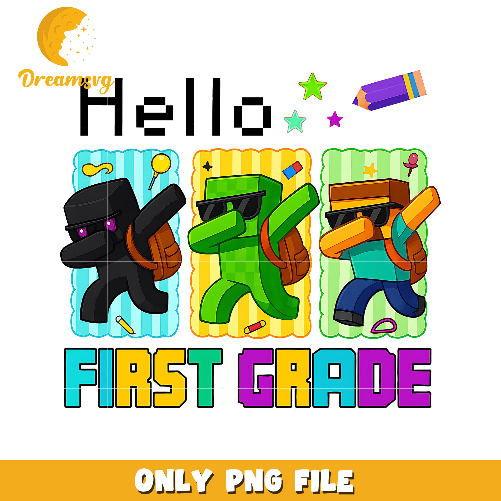 Hello first grade png, minecraft png, minecraft games png – DreamSVG Store