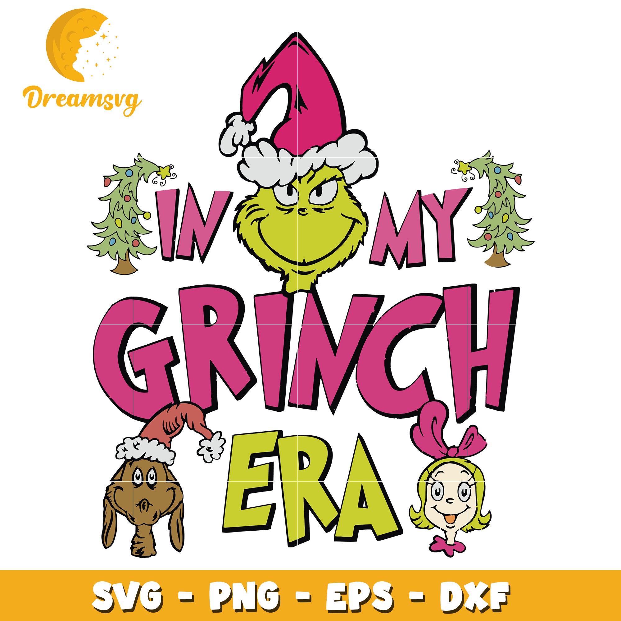 In My Grinch Era svg, retro christmas svg, Christmas svg – DreamSVG Store