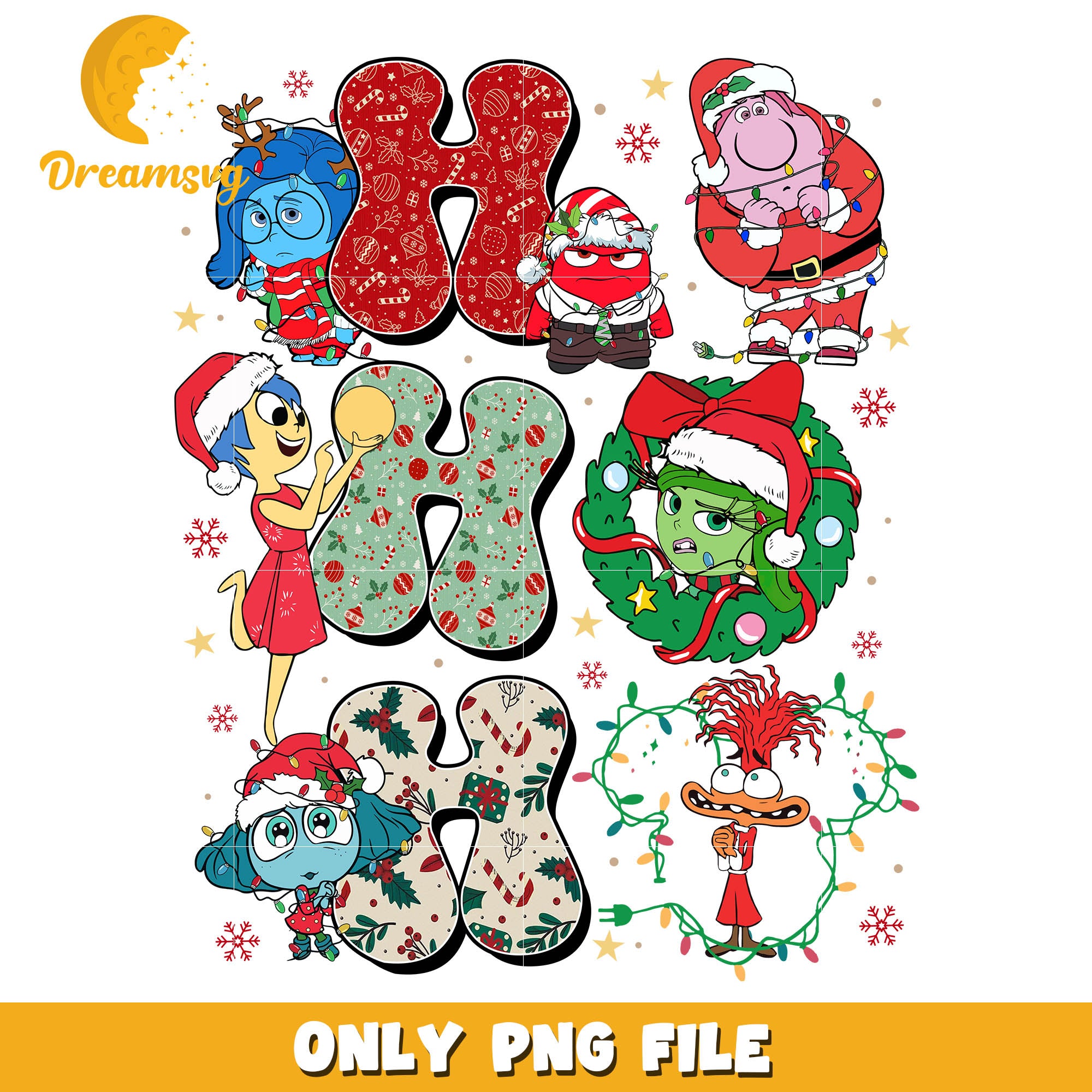 Inside out 2 hohoho merry christmas png, inside out emotions png ...