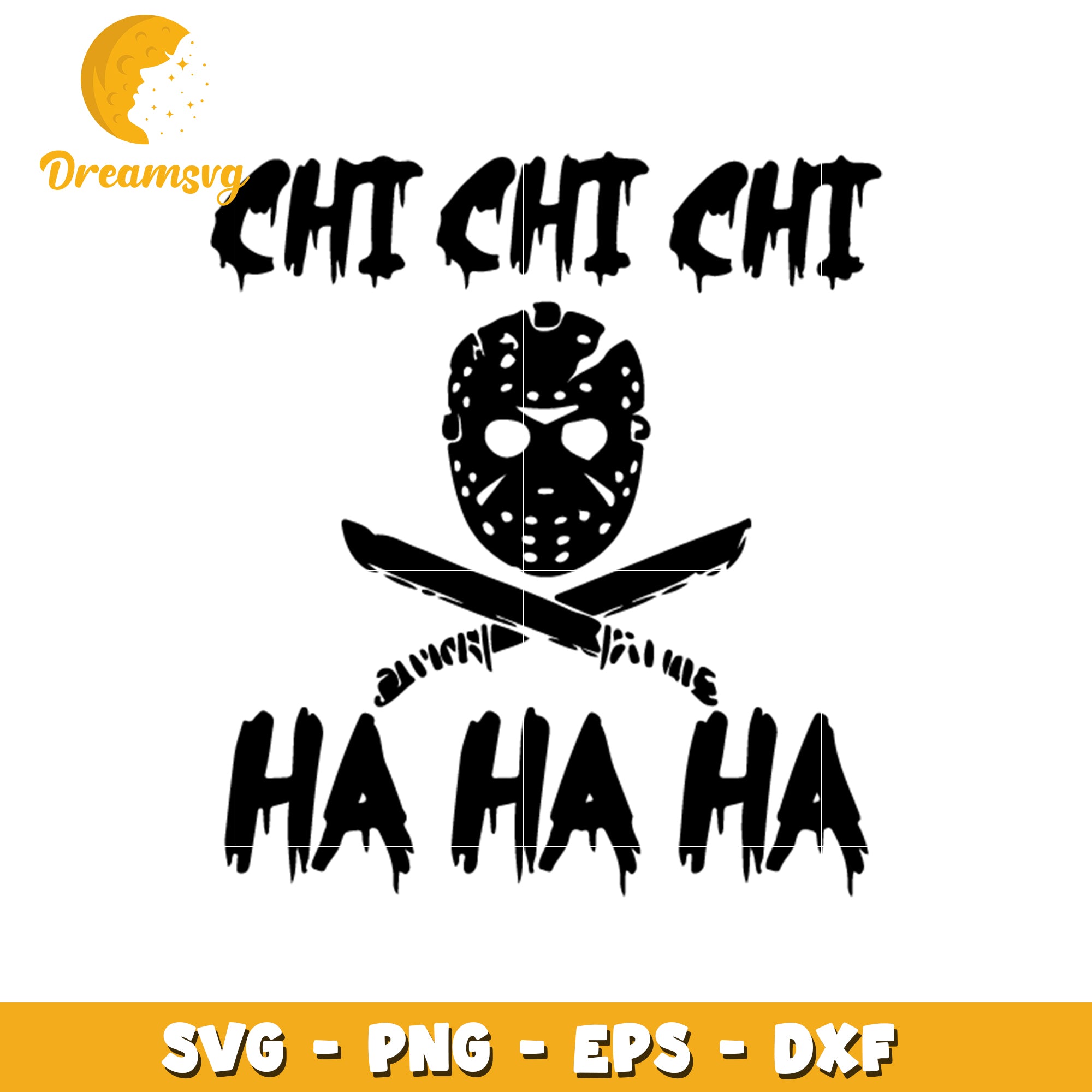 Jason character chi chi chi ha ha ha svg, horror characters svg ...