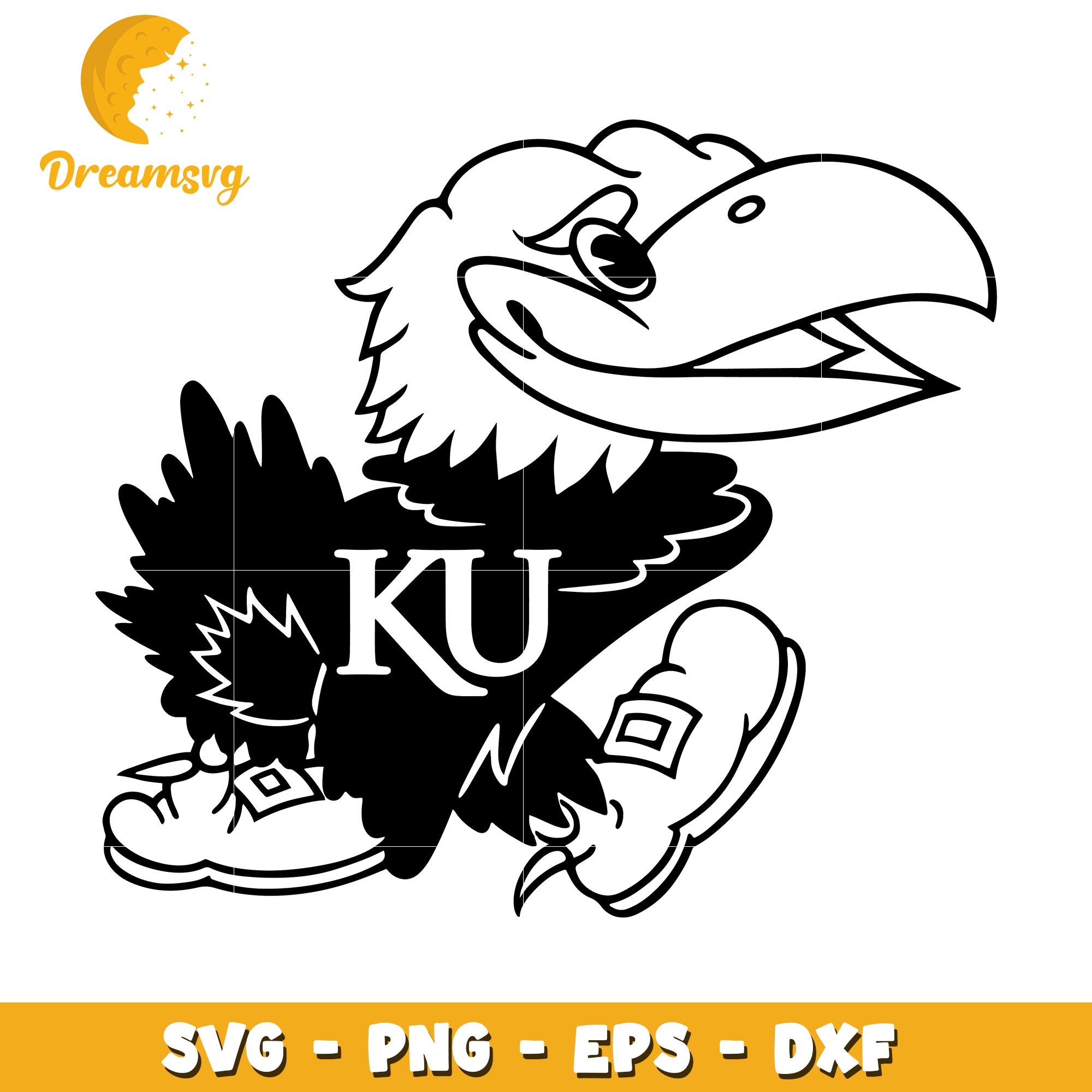 KU Mascot SVG PNG EPS DXF Cut File – DreamSVG Store