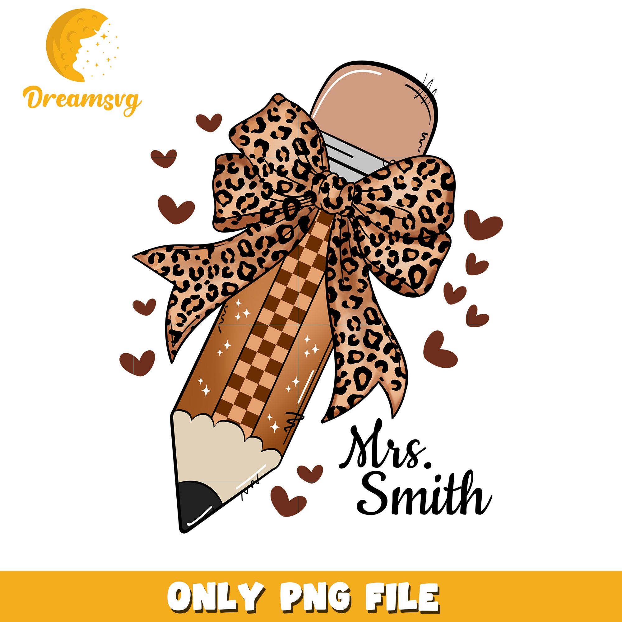 Leopard Pencil PNG Teacher Clipart – DreamSVG Store