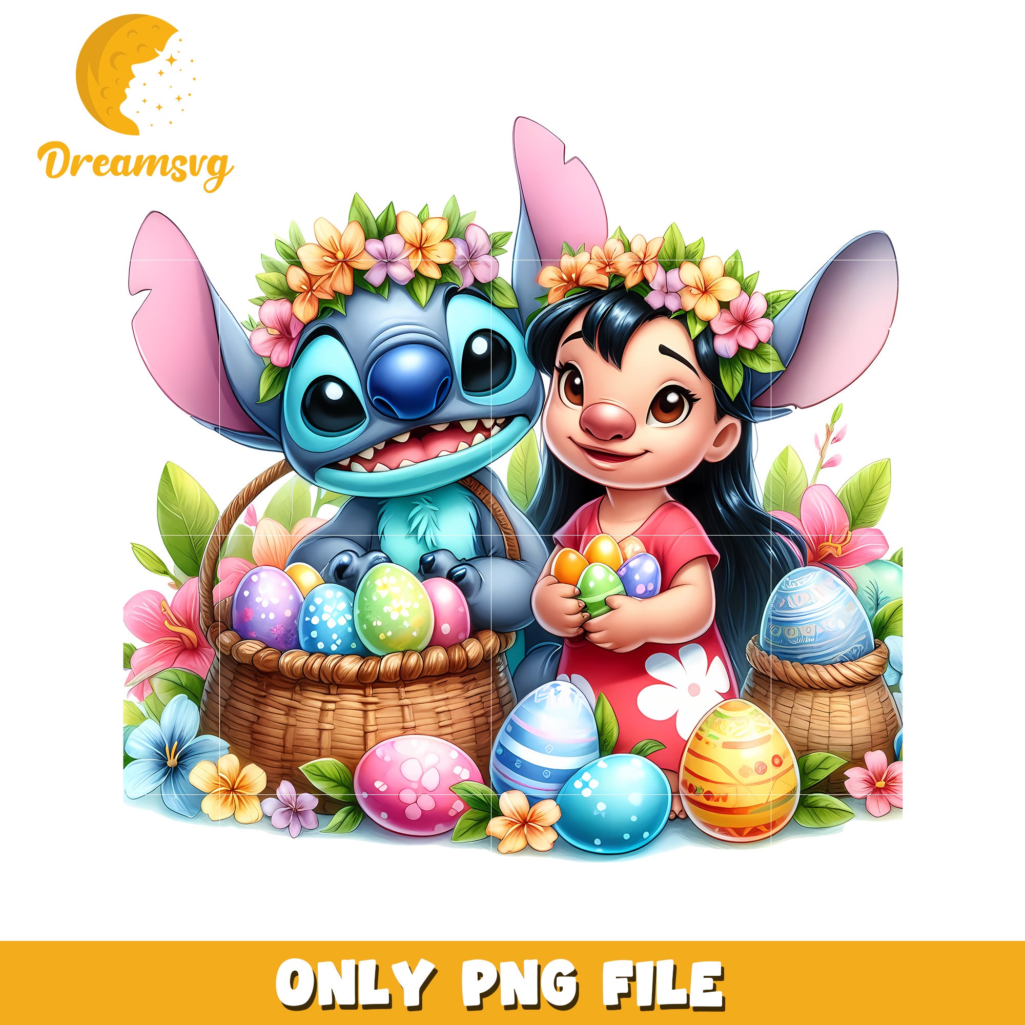 Lilo & Stitch easter eggs costume png, disney character png – DreamSVG Store