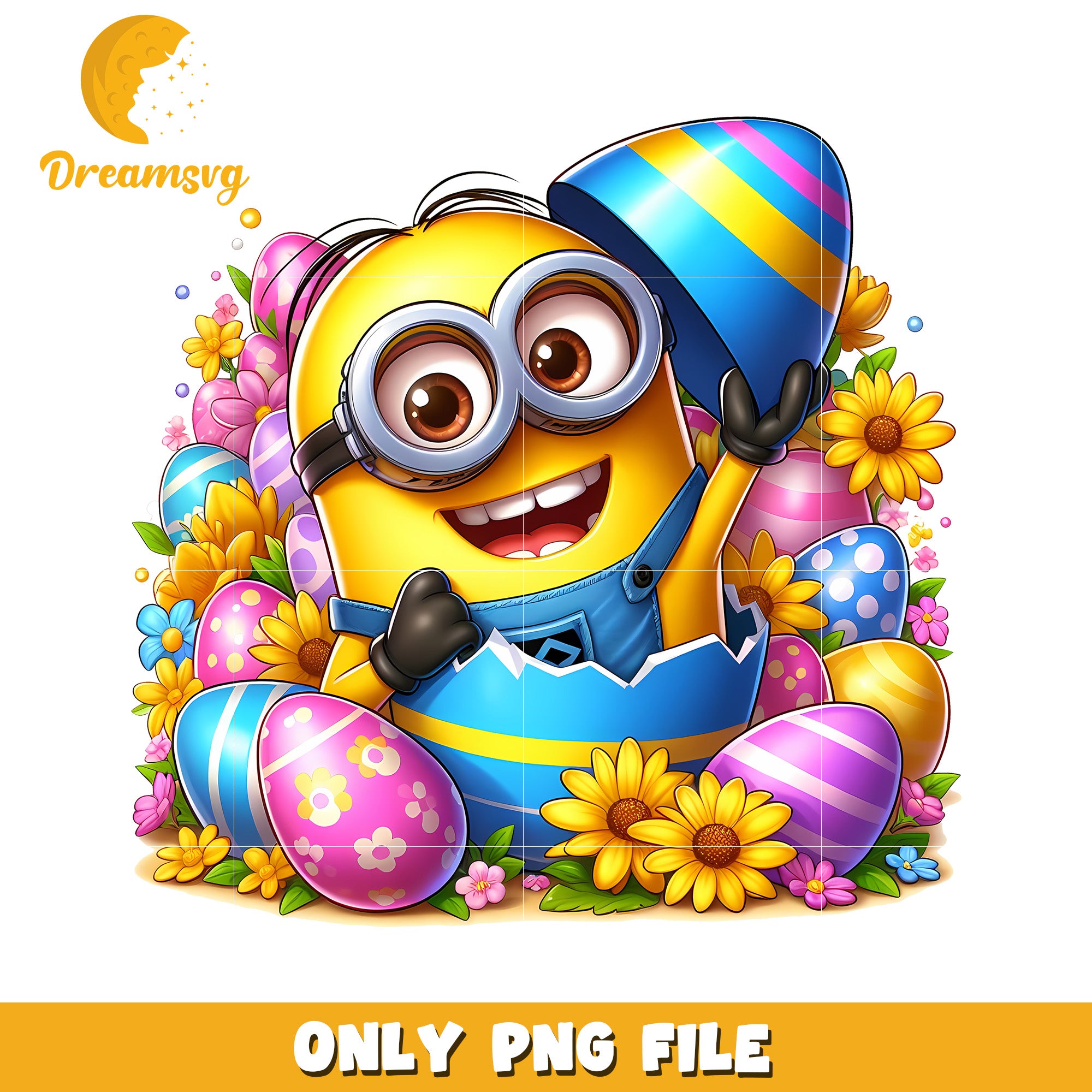 Minion character easter eggs png, easter day png, cartoon png – DreamSVG Store