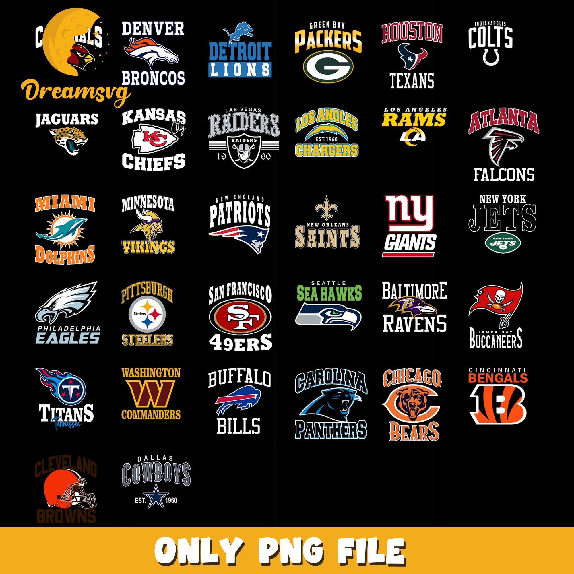 Nfl Transparent Logo New NFL Logo Stickers ~ Waterproof Vinyl