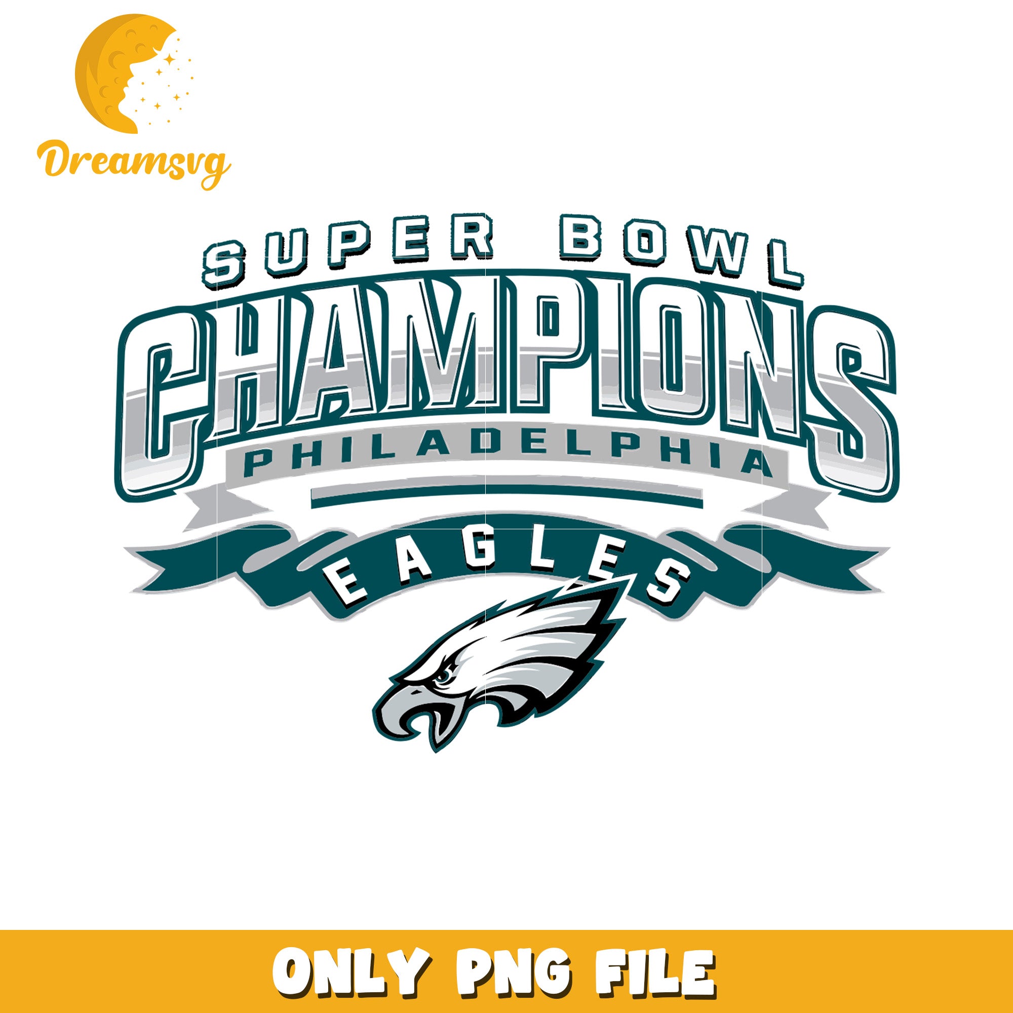 Philadelphia Eagles Super Bowl Champions PNG File – DreamSVG Store