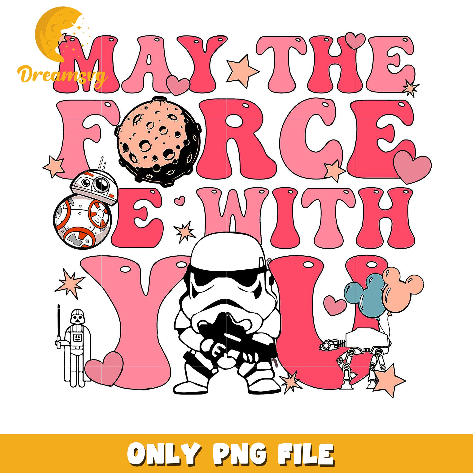Star wars my the force be with you png, Star wars png – DreamSVG Store