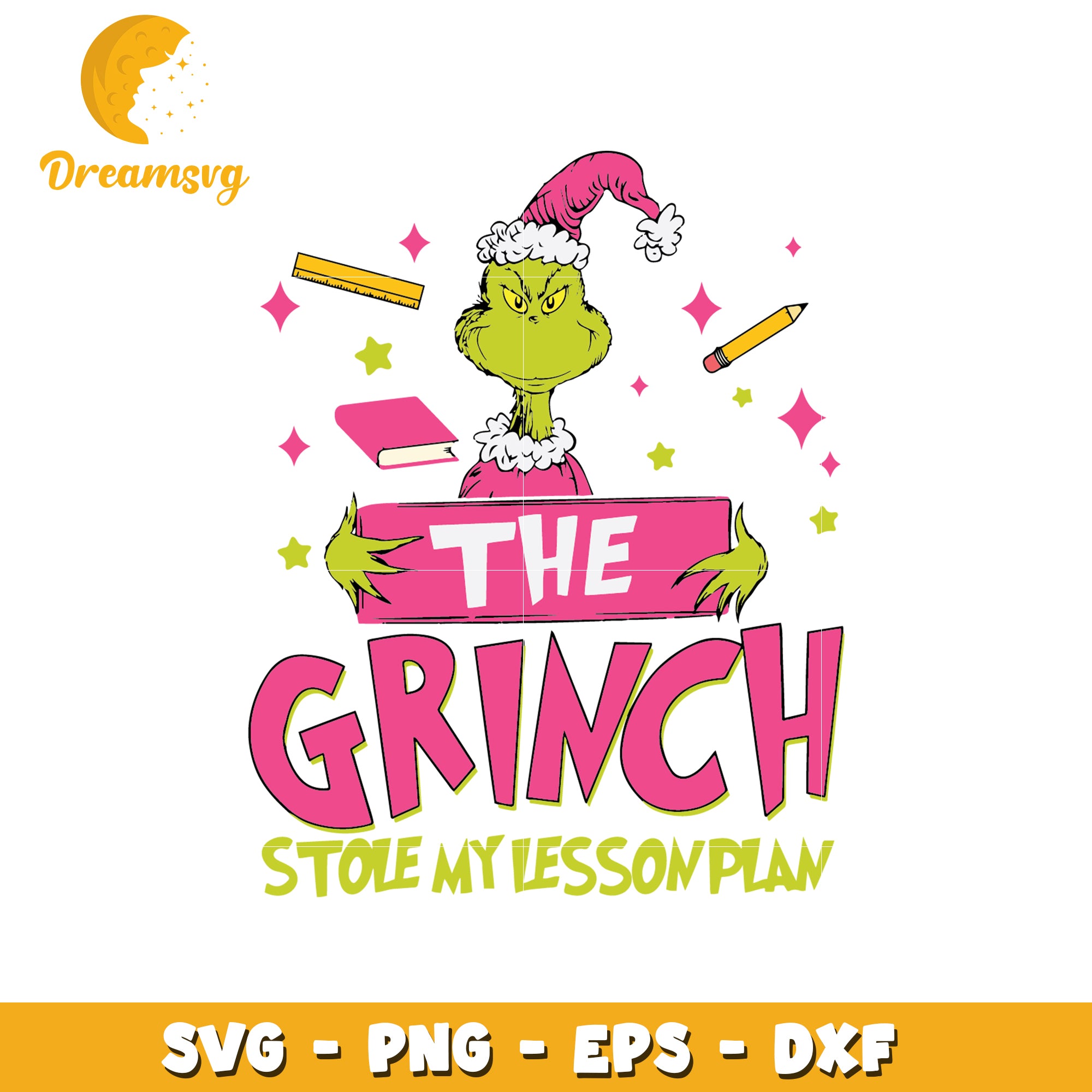 The grinch stole my lesson plan svg, grinch svg, lesson plan svg ...