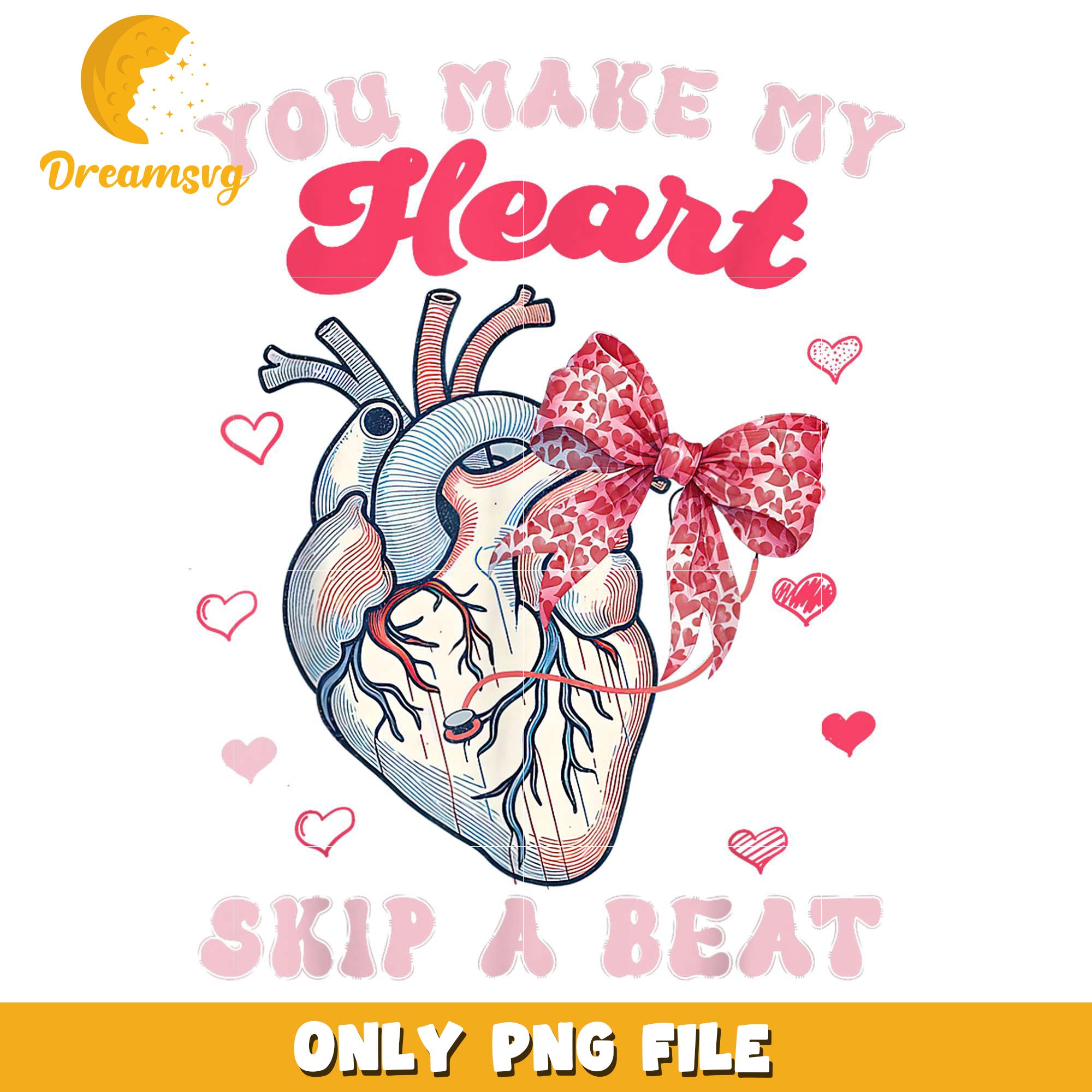 Valentine cardiac nurse png, you make my heart skip a beat png ...