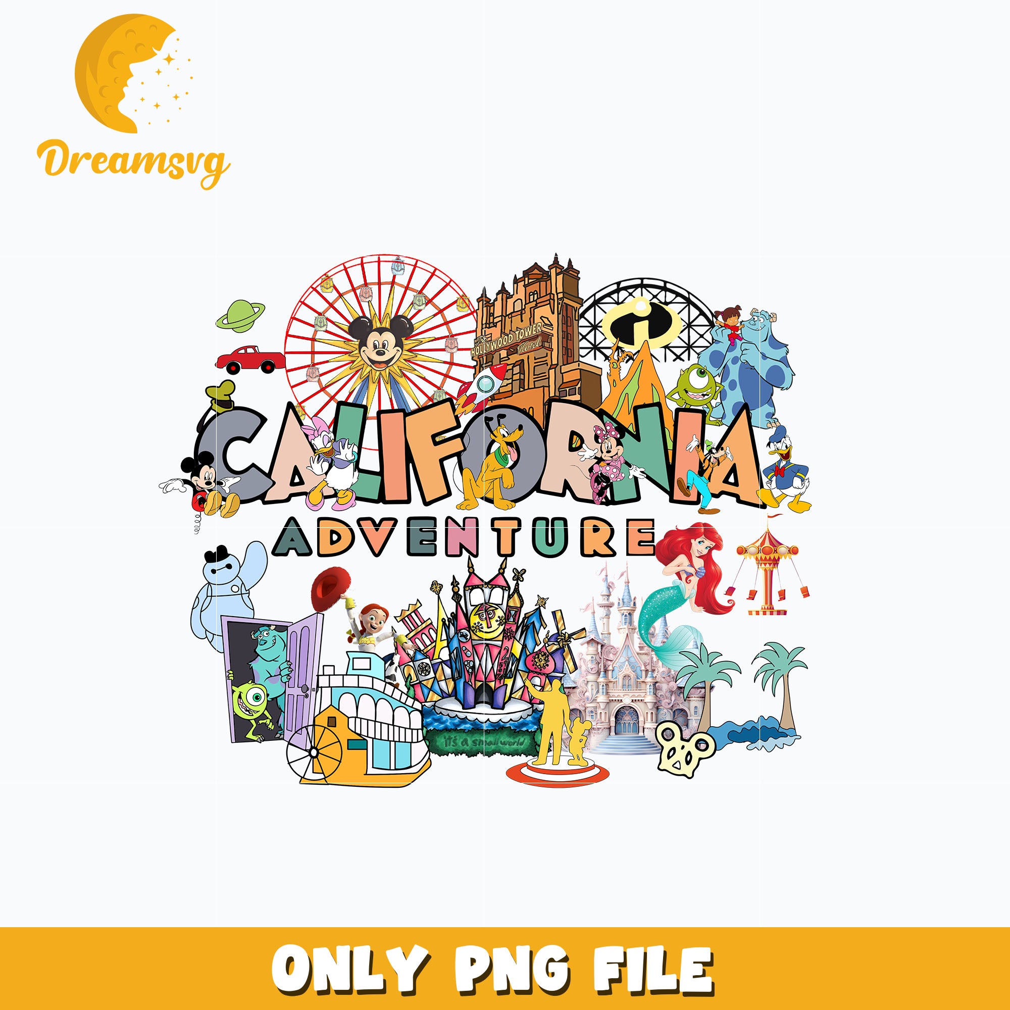 California Adventure disney png, digital download – DreamSVG Store