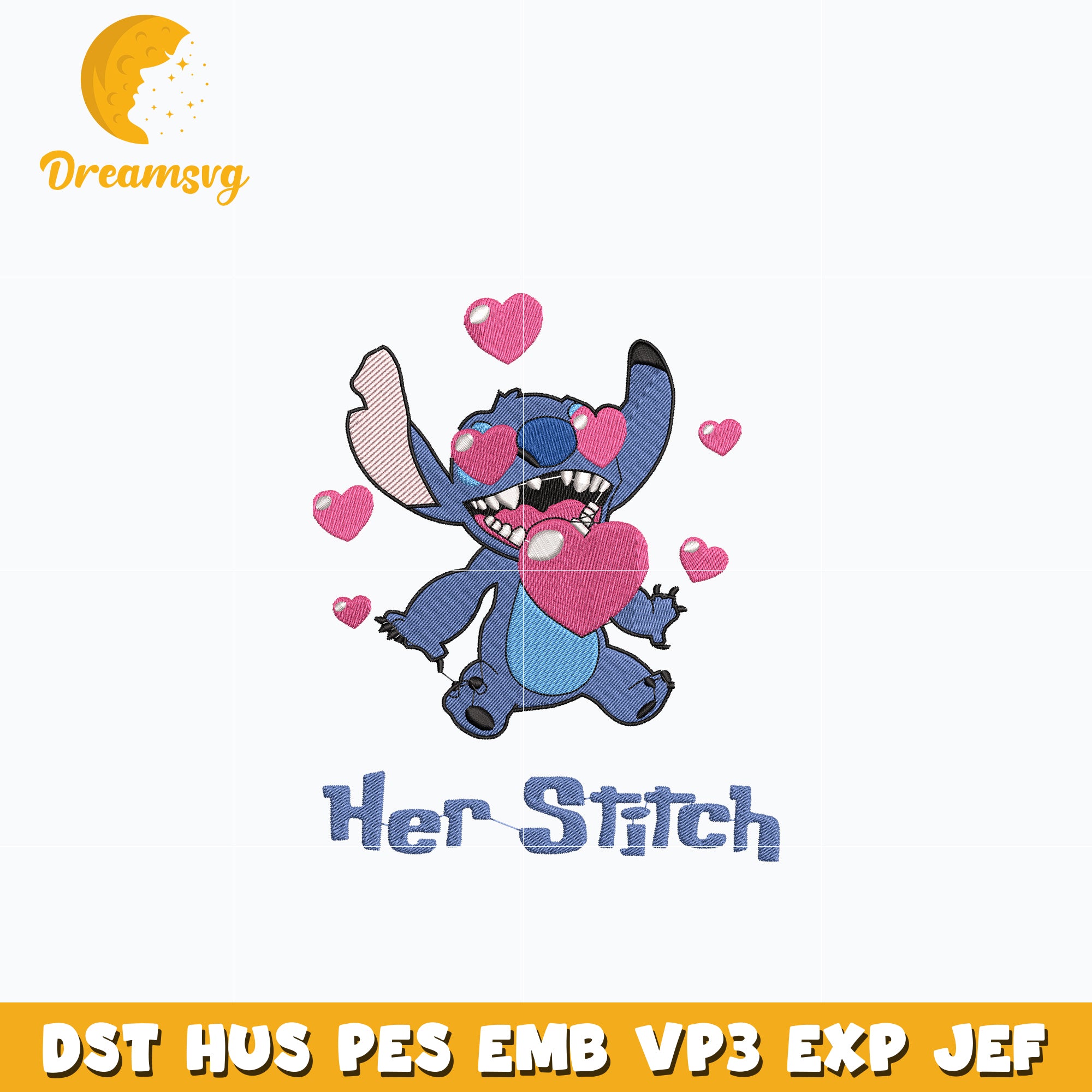 Disney Her Stitch Embroidery Design Dreamsvg Store