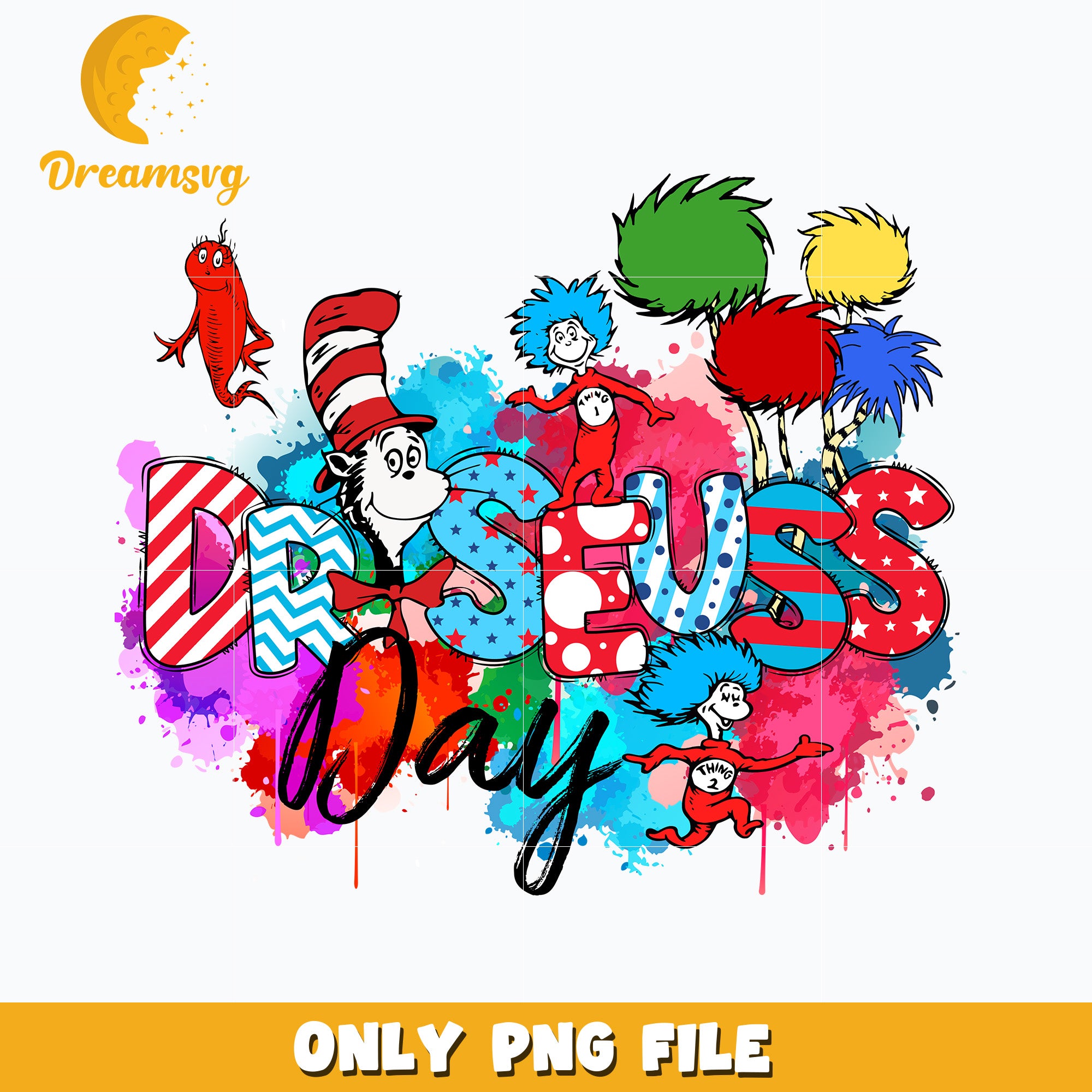 Dr Seuss color day Png – DreamSVG Store