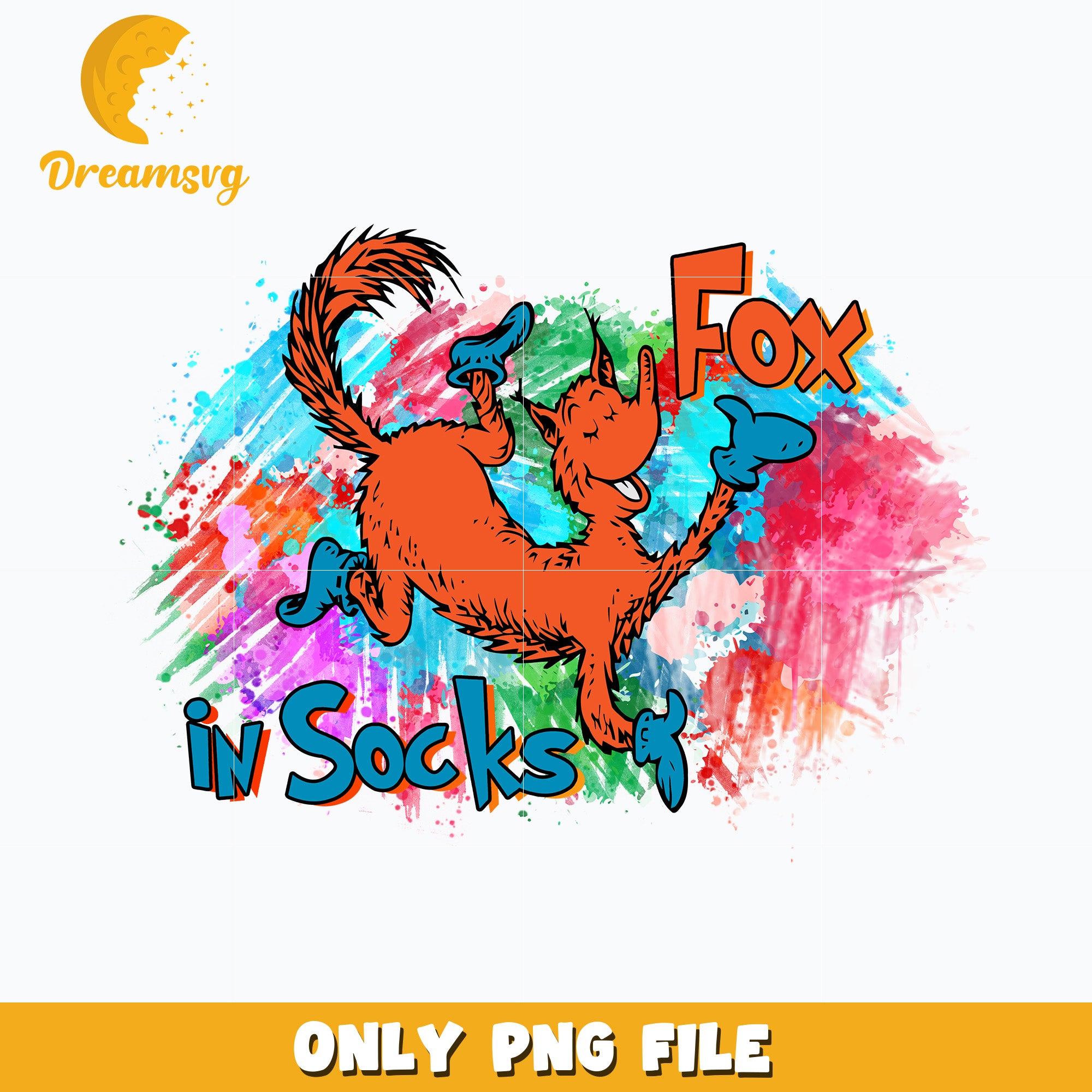 Dr Seuss fox in socks Png – DreamSVG Store