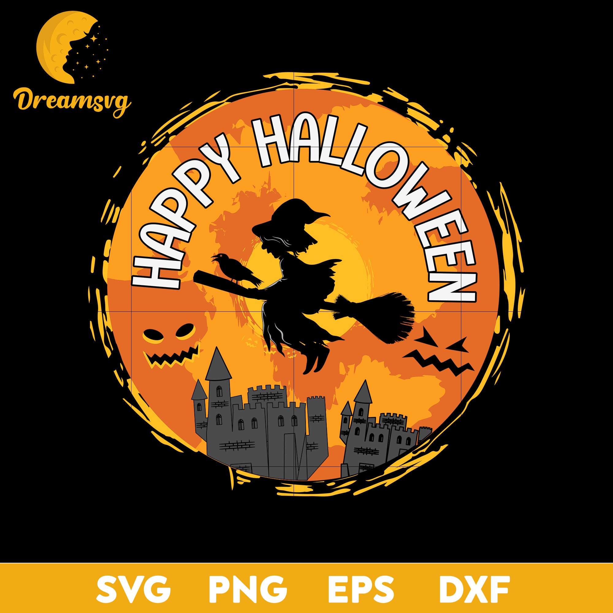 Happy halloween svg, Halloween svg, png, dxf, eps digital file ...