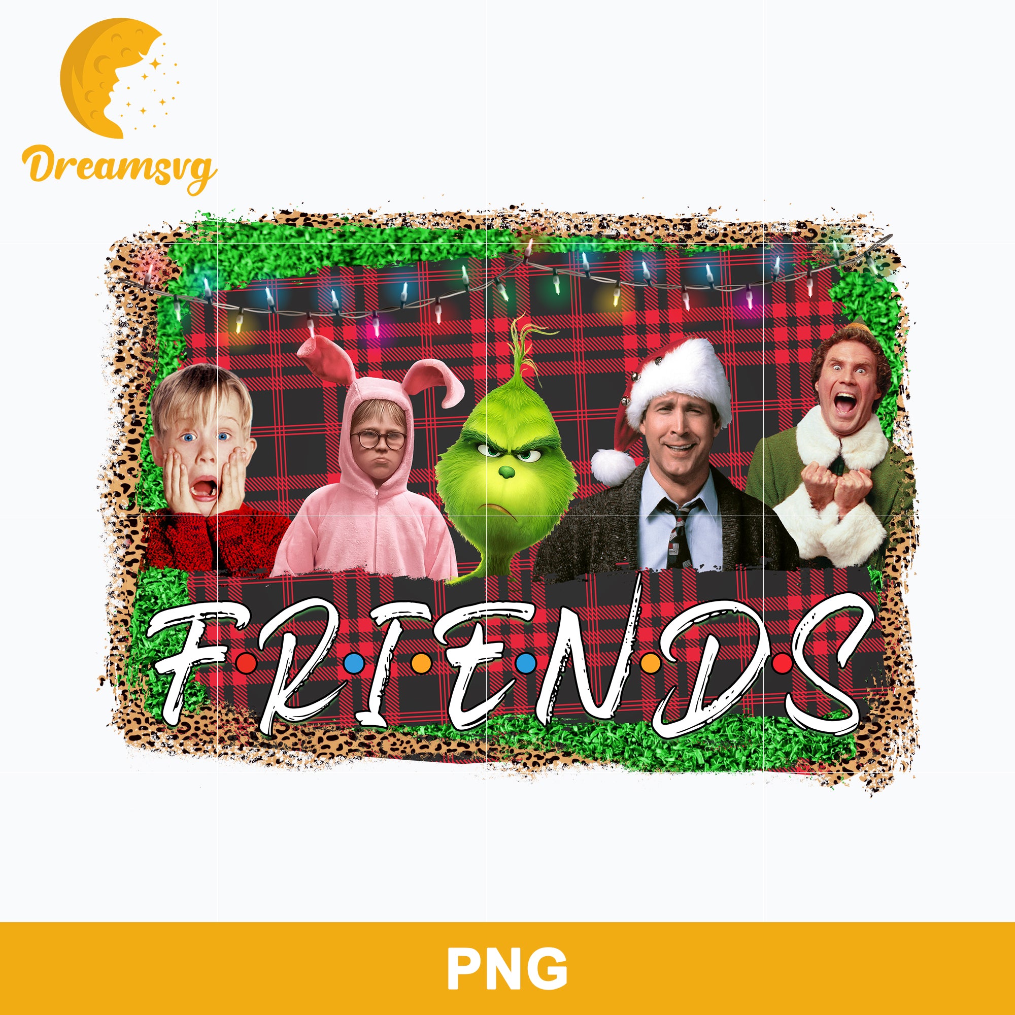Friends Christmas PNG, Characters Christmas PNG Digital File ...