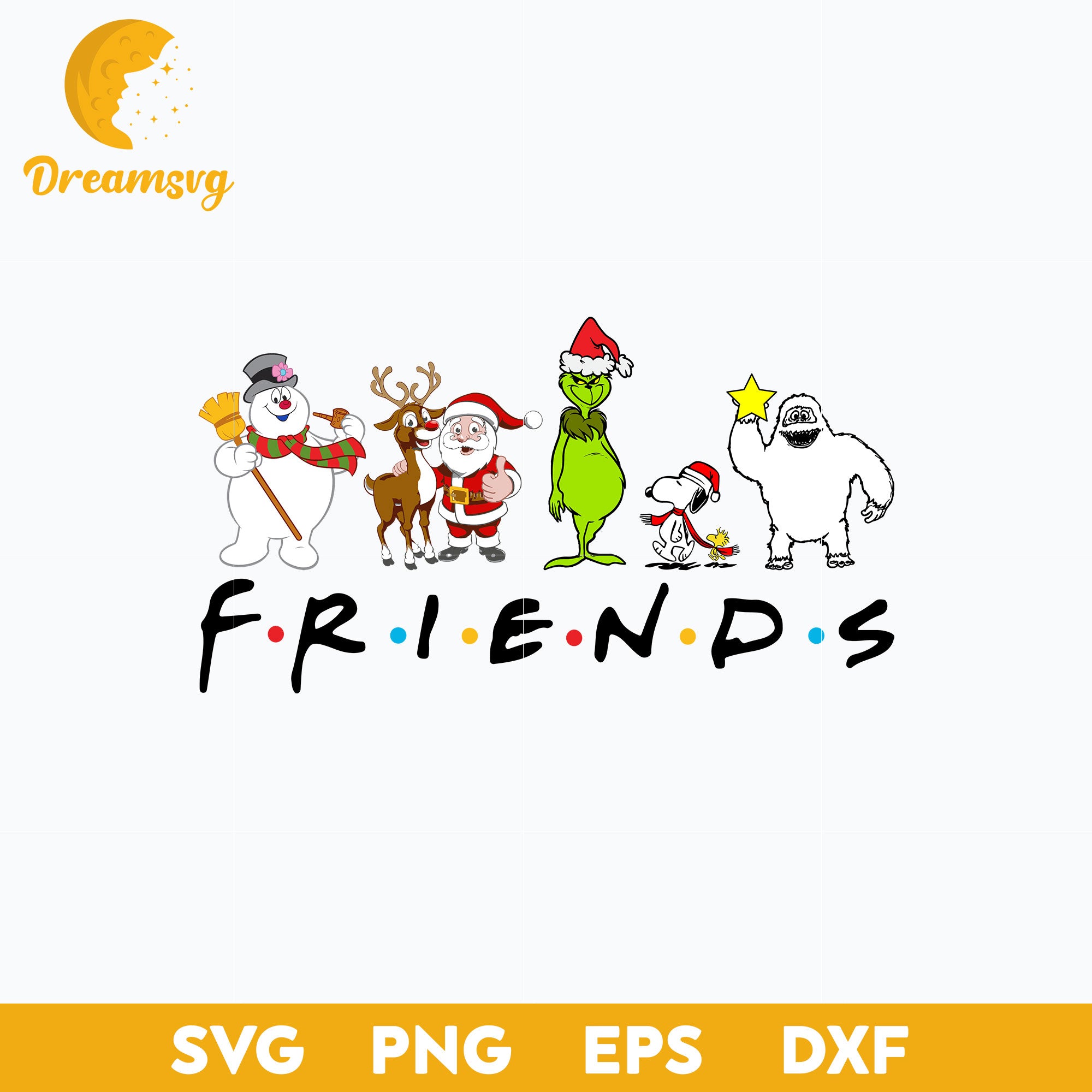 Friends Christmas SVG, Christmas SVG, PNG, DXF, EPS File. – DreamSVG Store