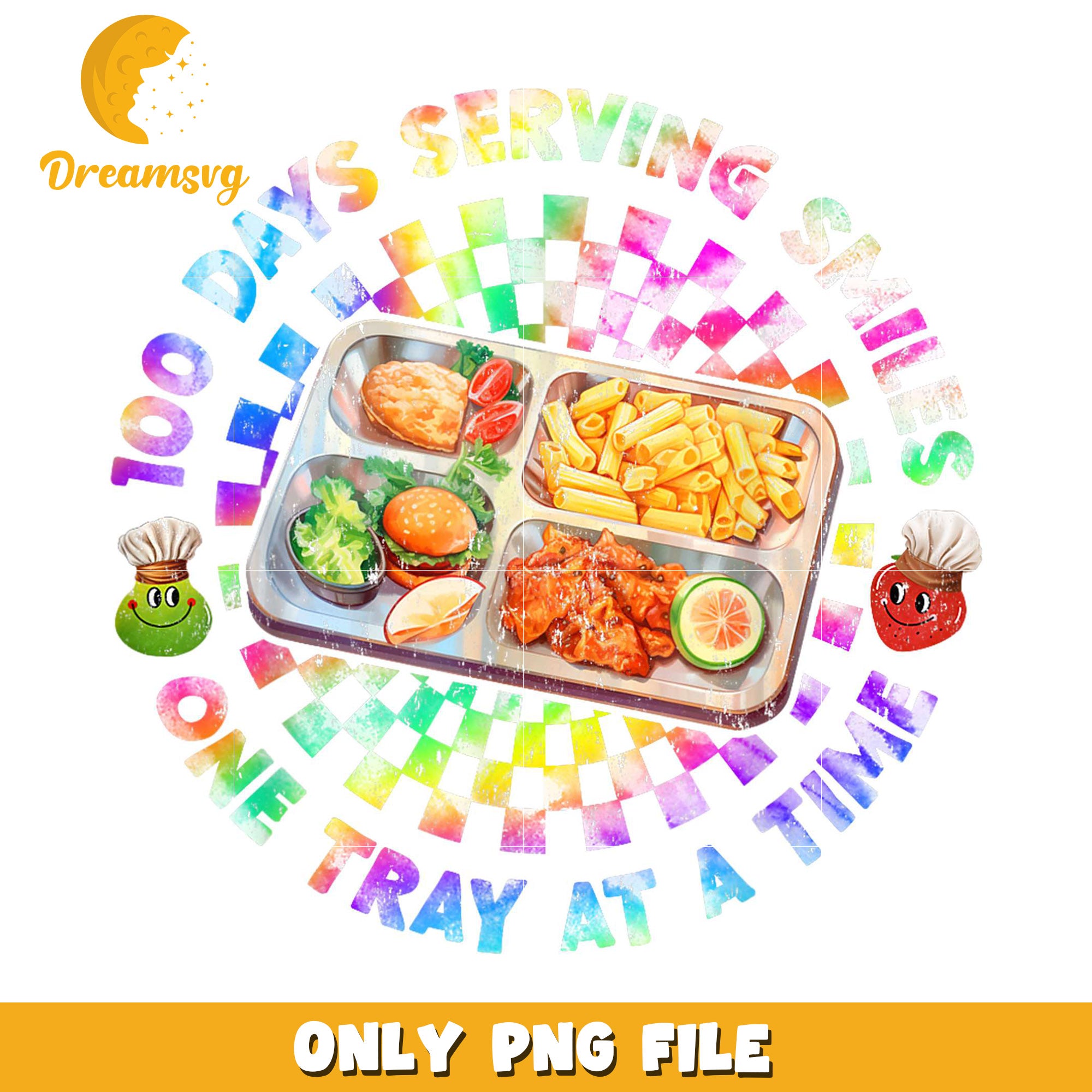100 Days Serving Smiles PNG – DreamSVG Store
