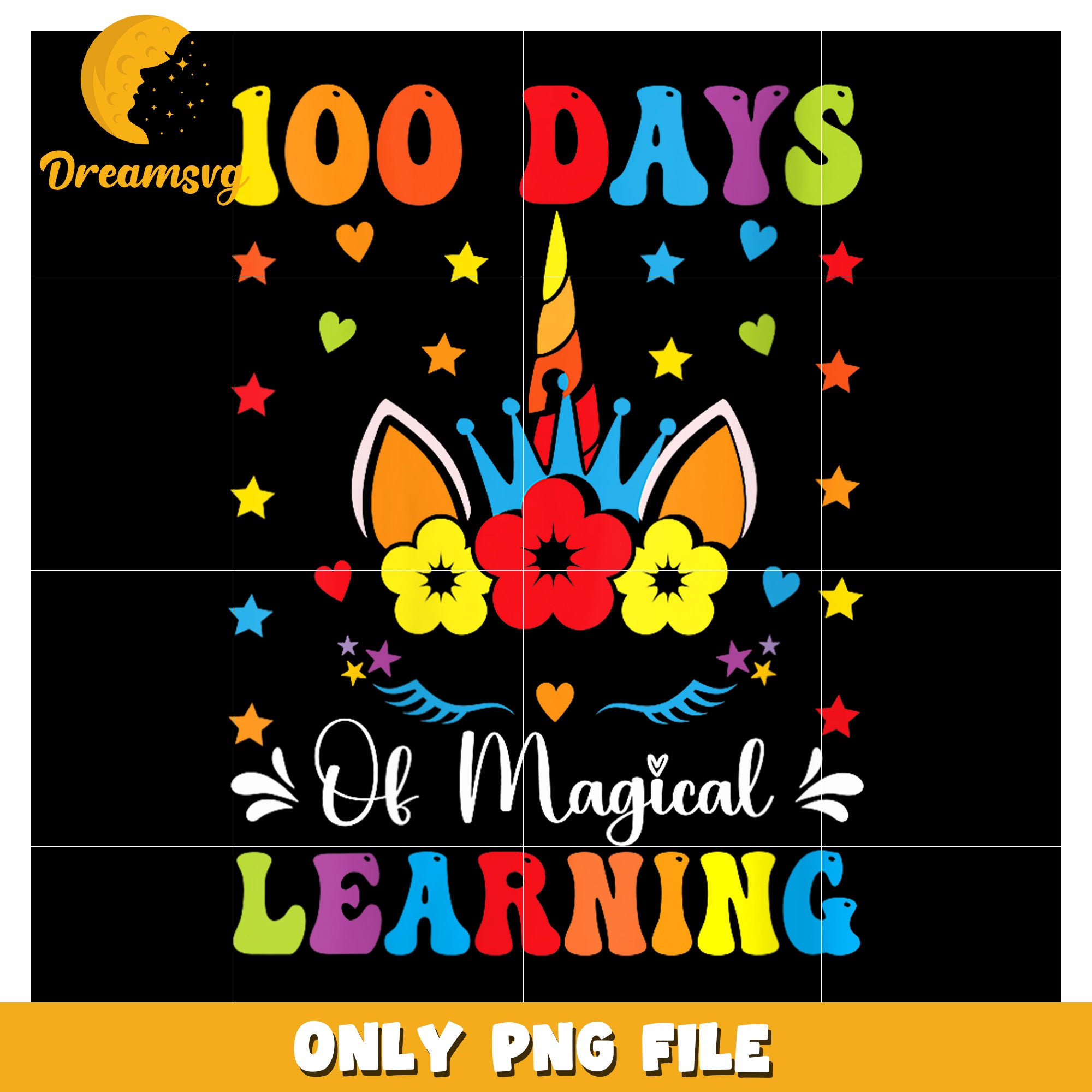 100 Days of Magical Learning PNG – DreamSVG Store