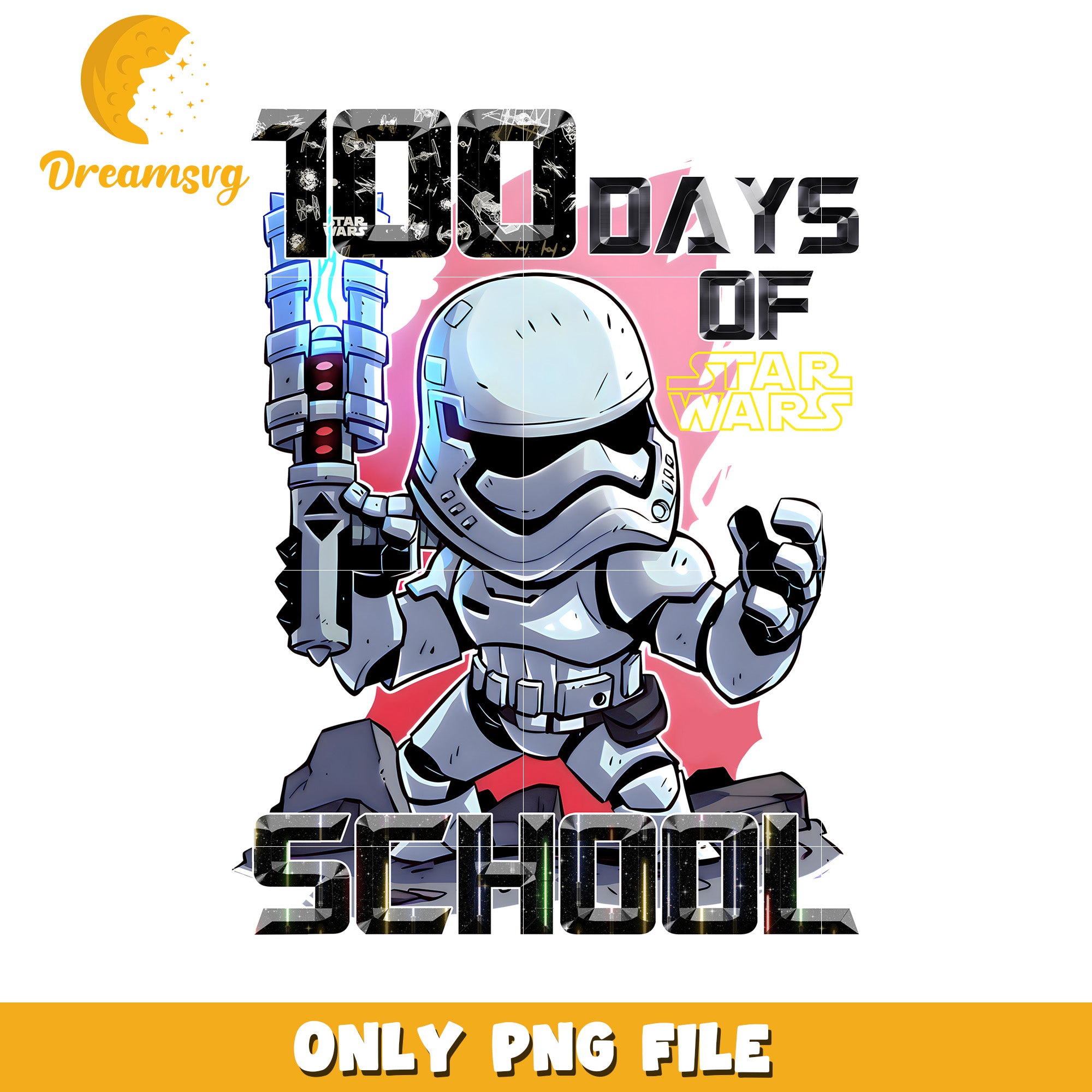100 Days of Star Wars School PNG – DreamSVG Store