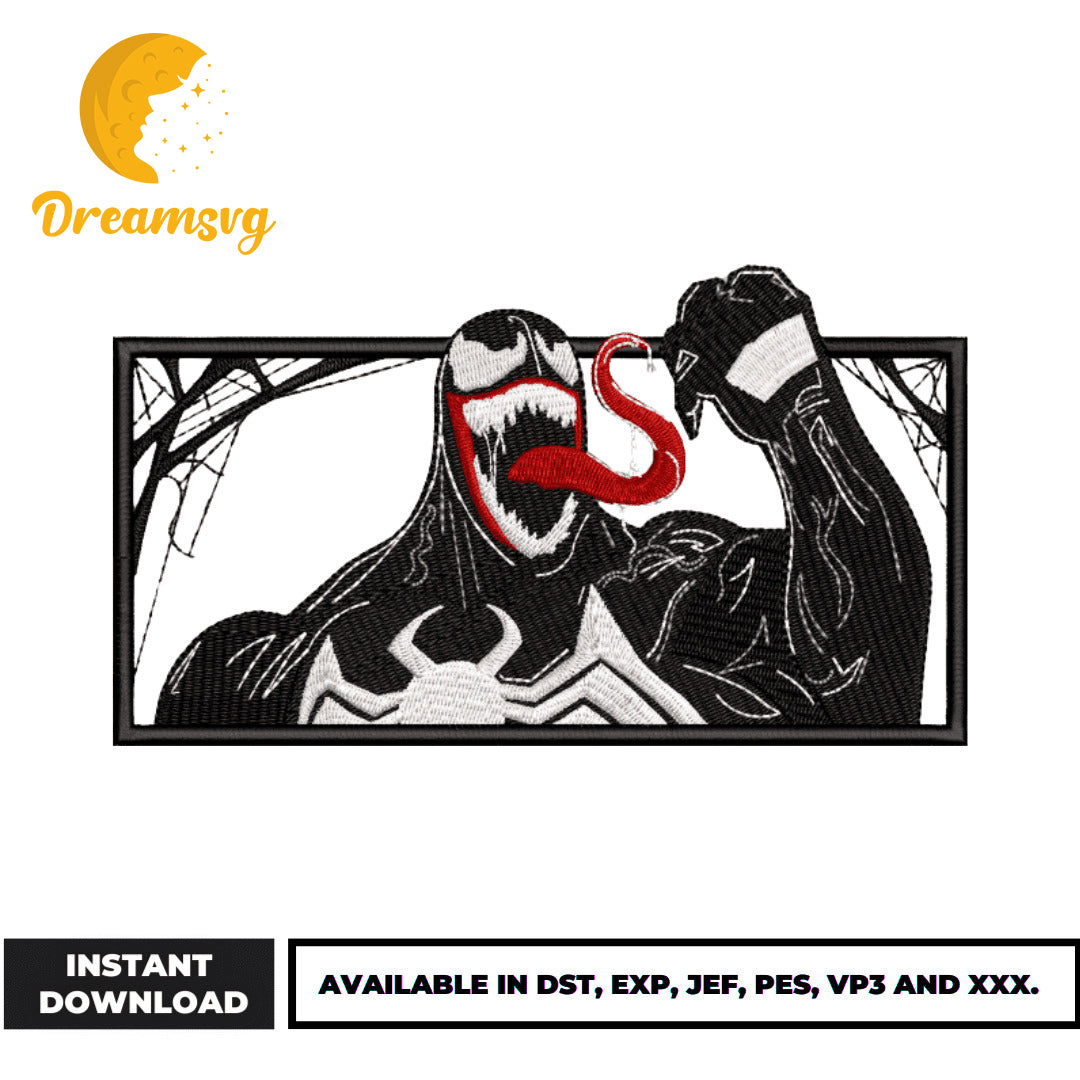 Venom embroidery design – DreamSVG Store