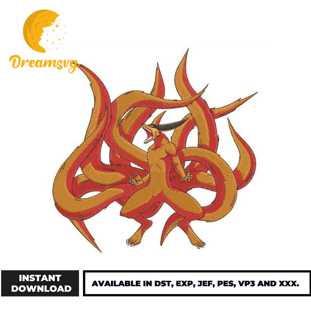 Kurama embroidery design – DreamSVG Store