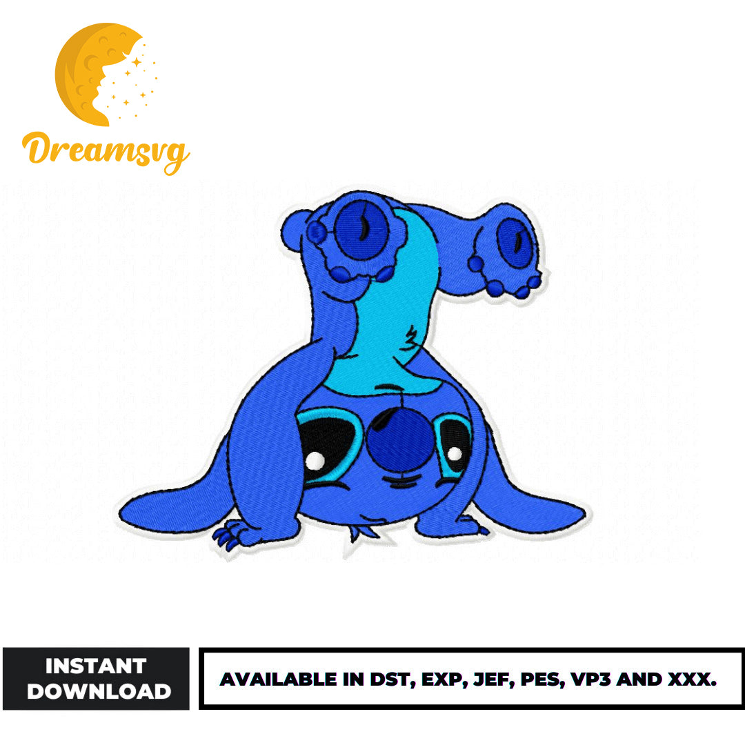 Stitch Upsidedown embroidery design, Disney embroidery – DreamSVG Store