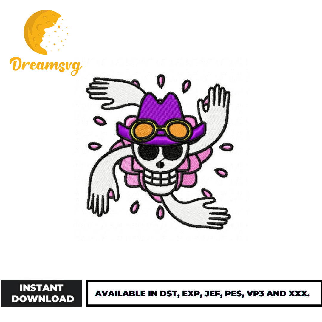 Robin Jolly Roger embroidery design – DreamSVG Store