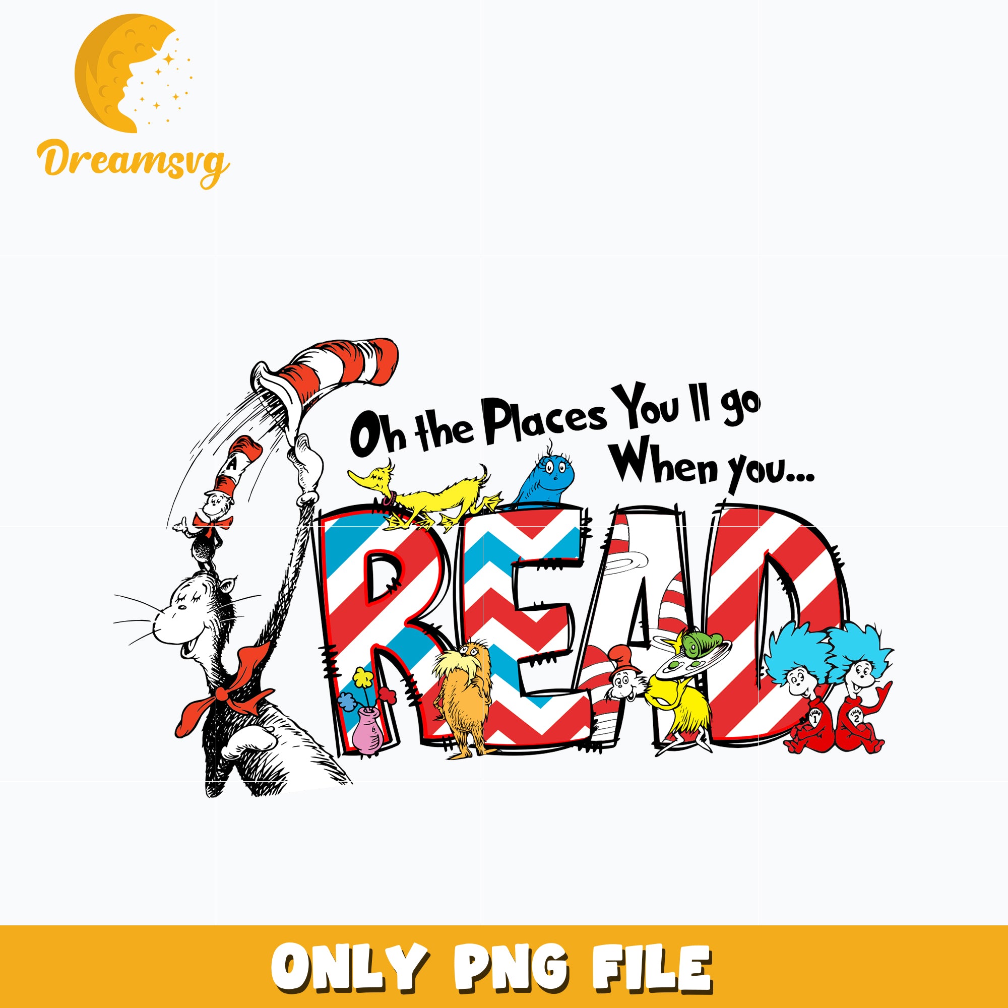 When You Read Png, Dr Seuss Png – DreamSVG Store