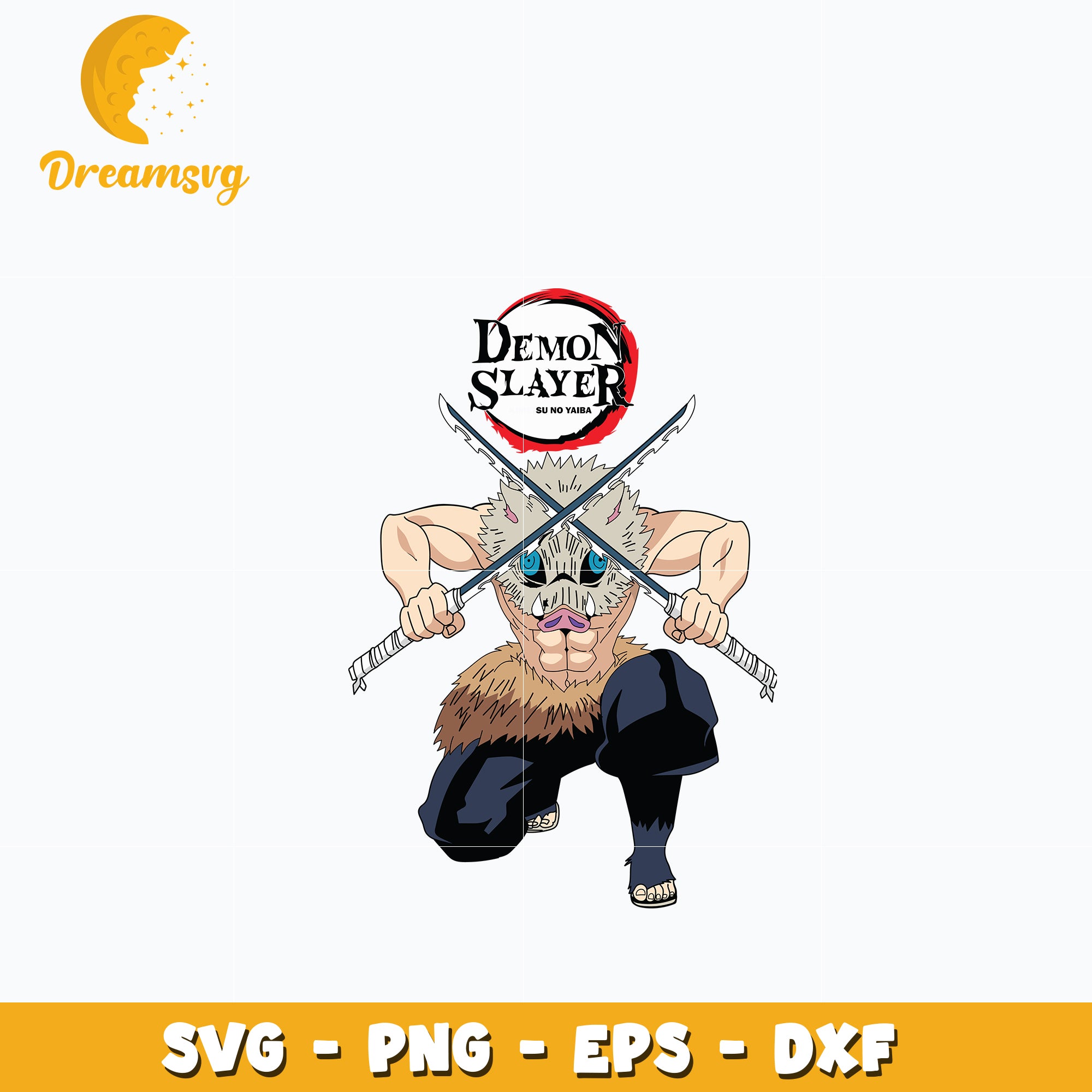 Inosuke design svg, anime svg, Kimetsu no Yaiba svg – DreamSVG Store