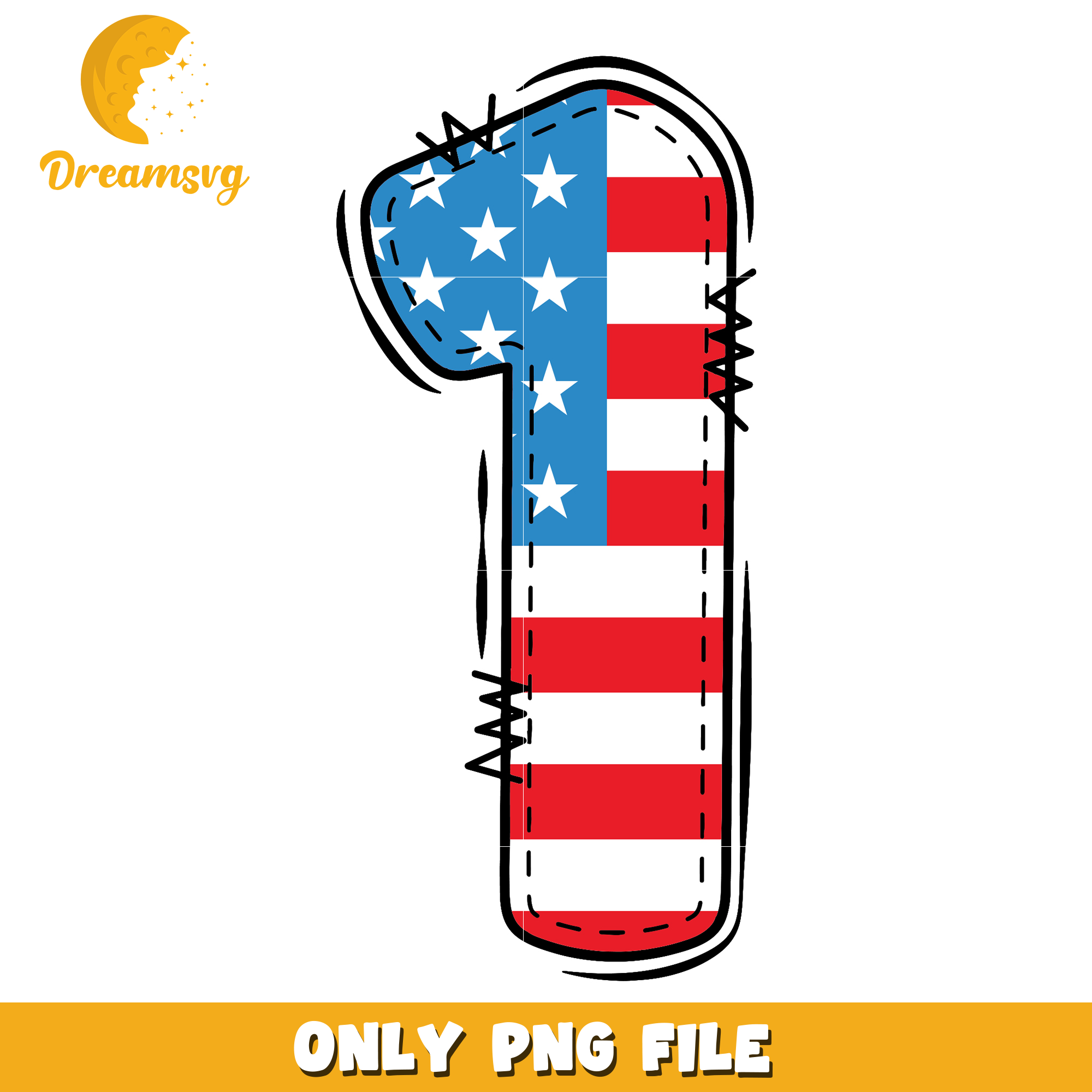 Number 1 4th of july png – DreamSVG Store
