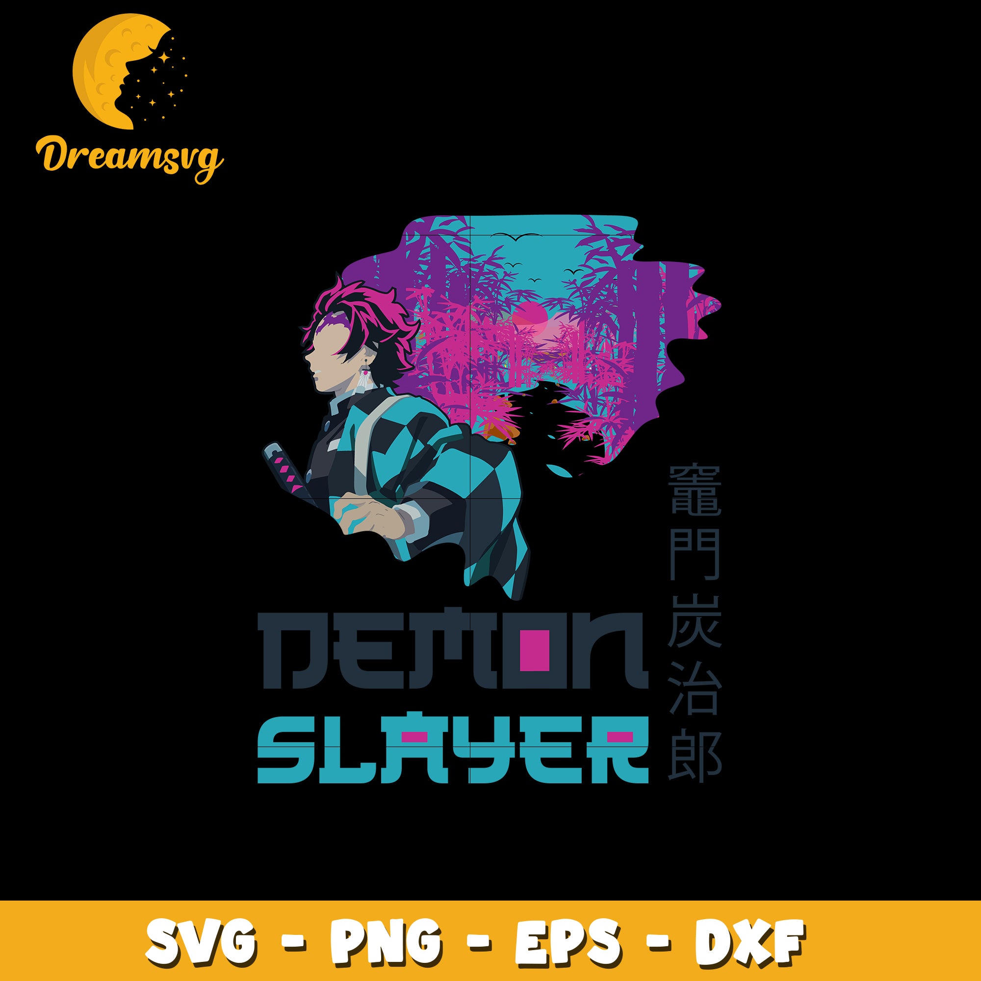 Demon slayer Tanjiro Svg, Kimetsu no Yaiba Svg – DreamSVG Store