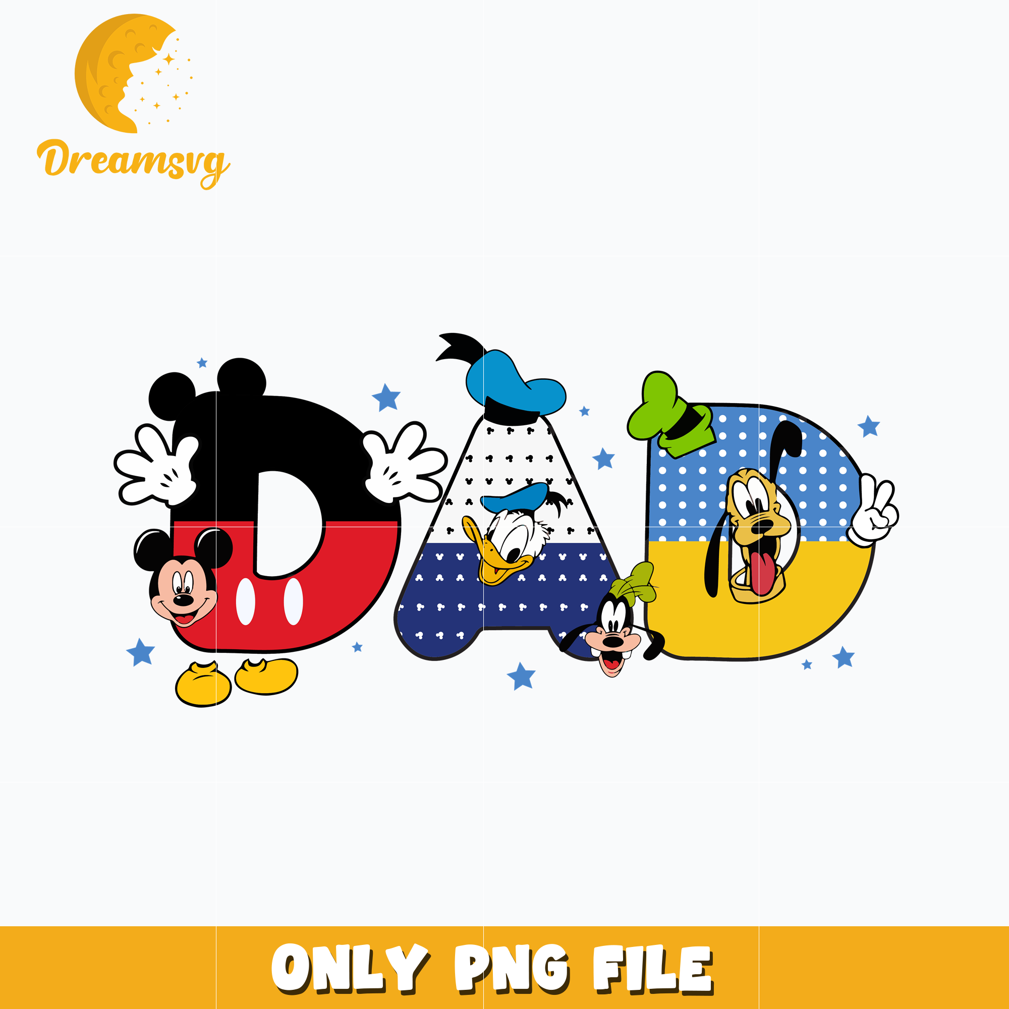 Mickey mouse disney dad png – DreamSVG Store