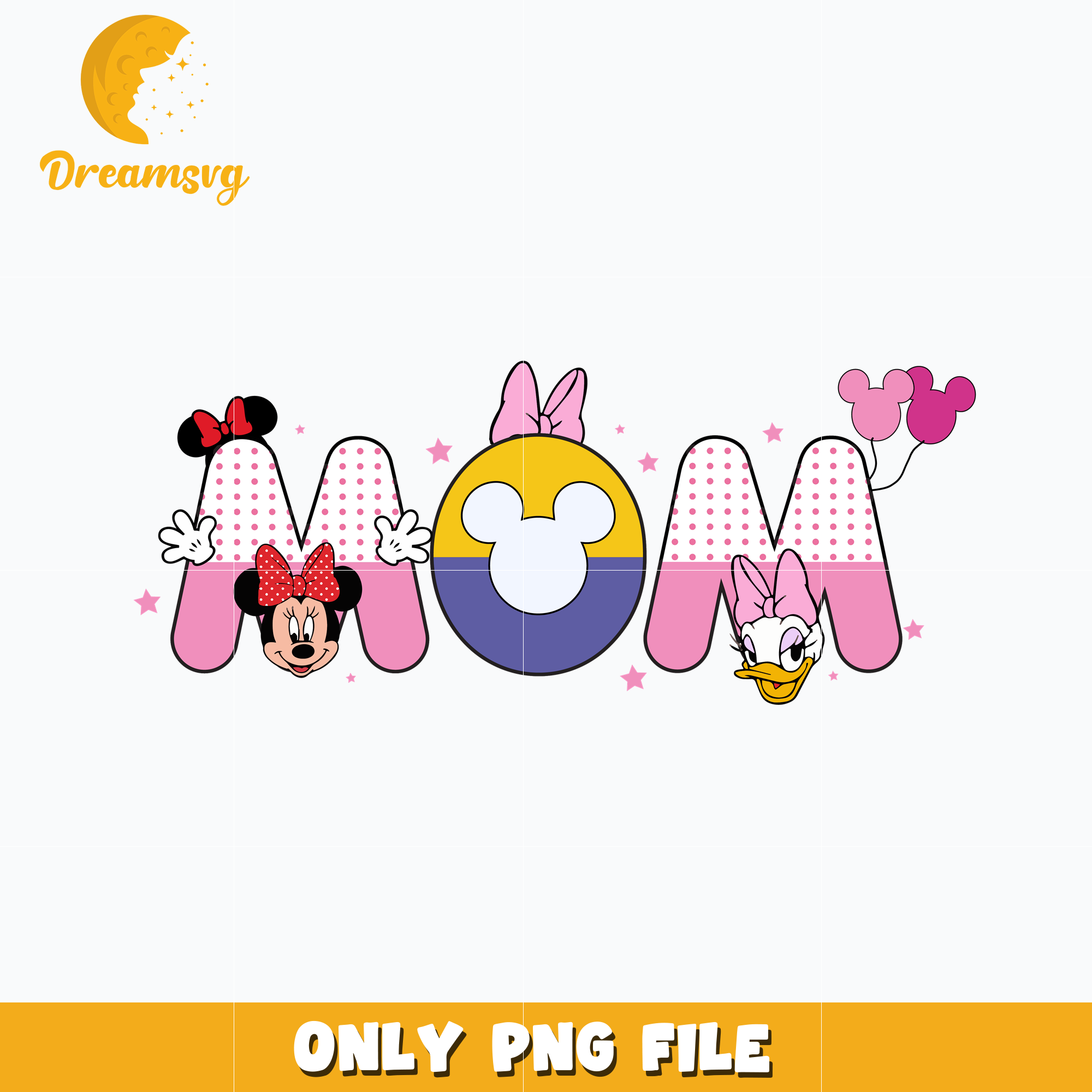 Minnie mouse disney mom girl png – DreamSVG Store