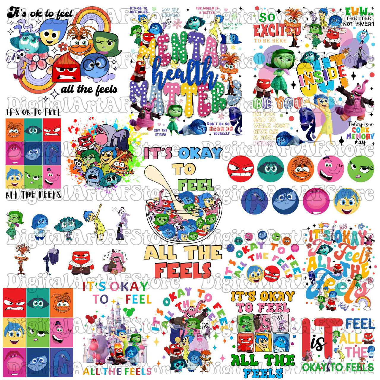 Inside Out 2 Character design Png bundle – DreamSVG Store