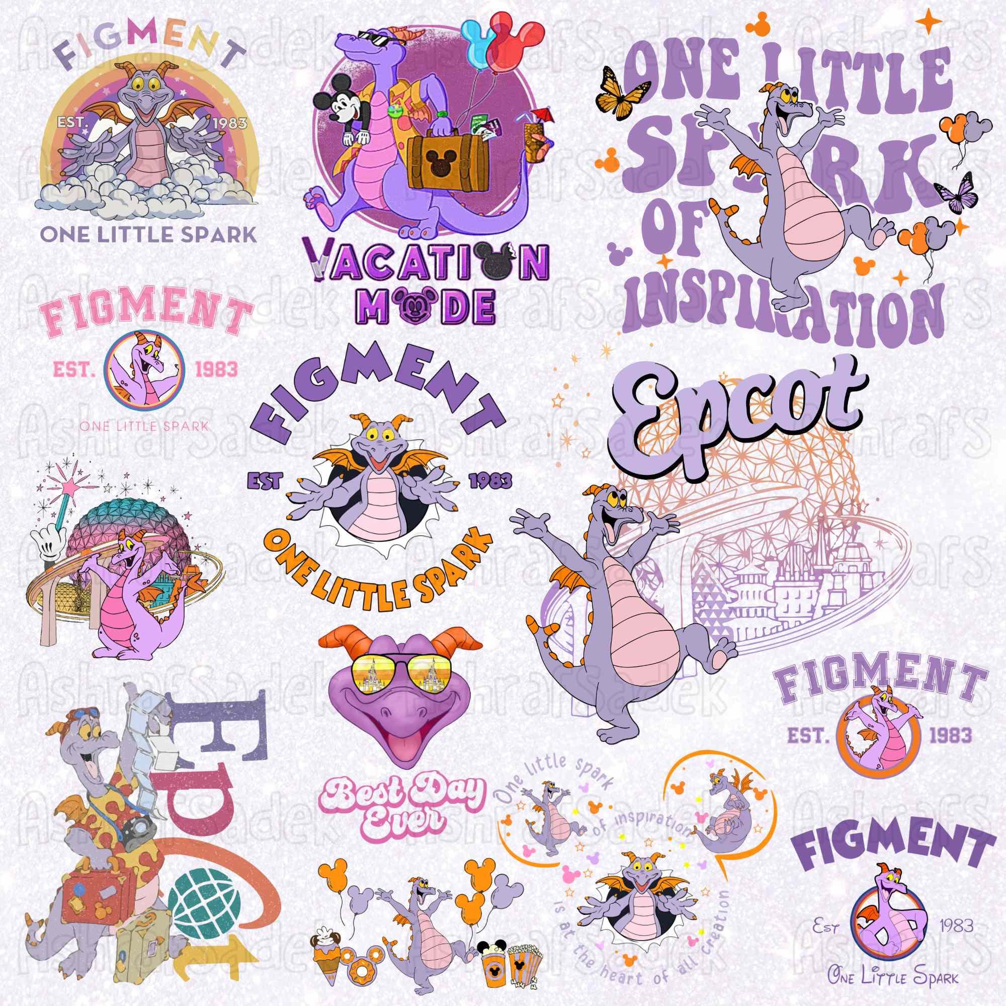 Disney Figment design png bundle – DreamSVG Store