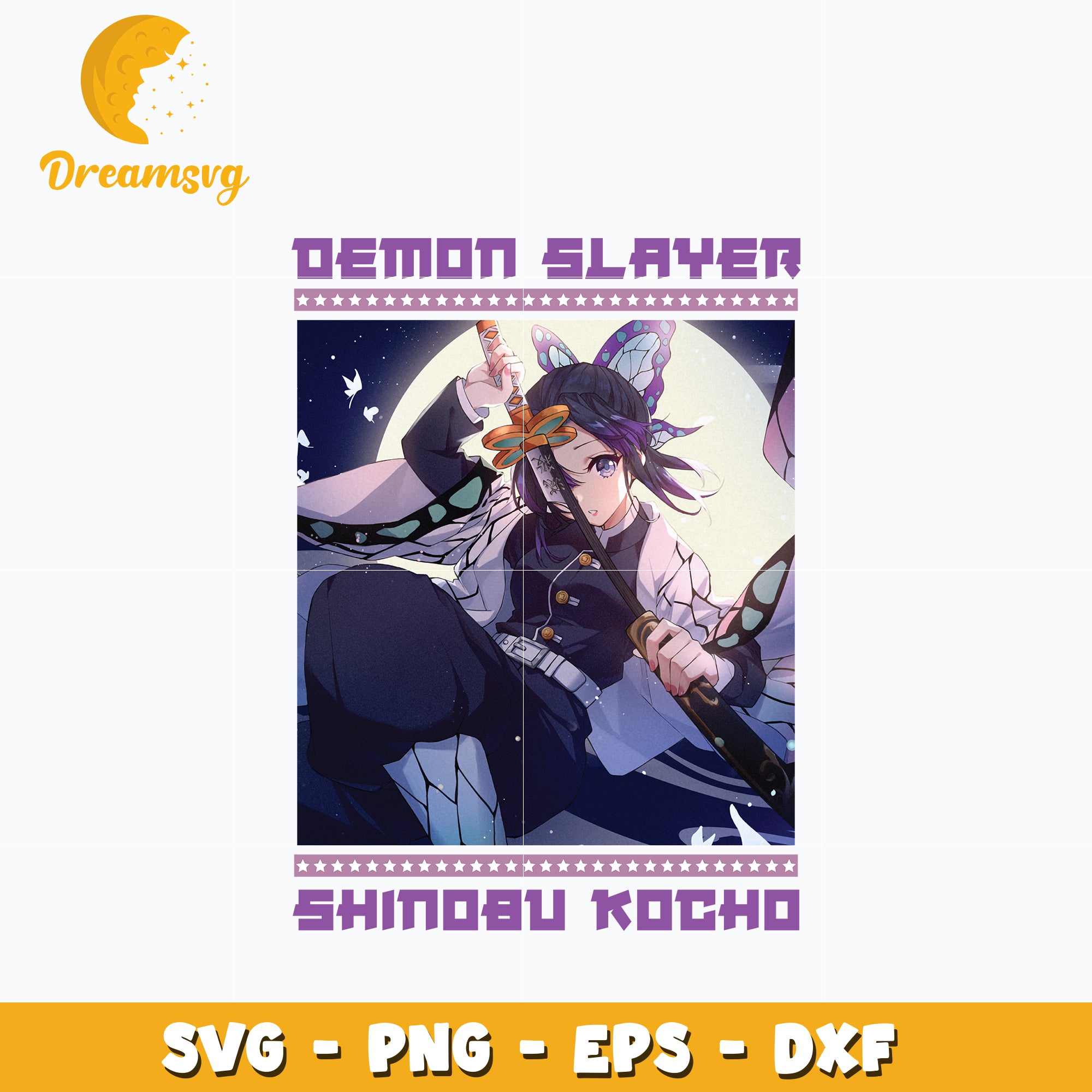 Demon slayer Shinobu Kocho Svg, Kimetsu no Yaiba Svg – DreamSVG Store