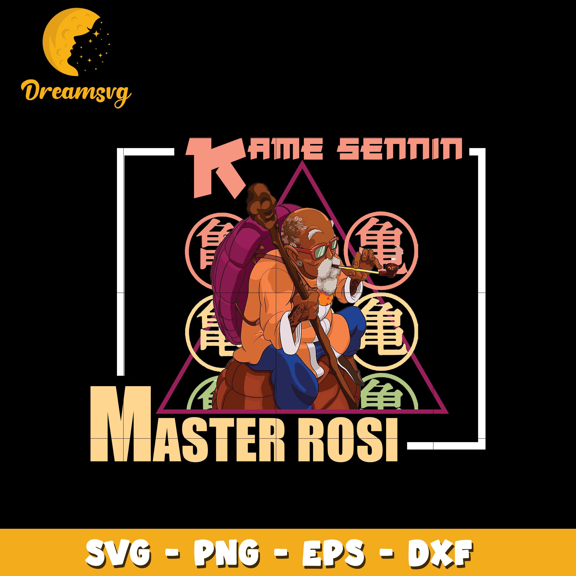 Kame sennin Svg, Master Roshi Svg, Dragon ball Svg – DreamSVG Store
