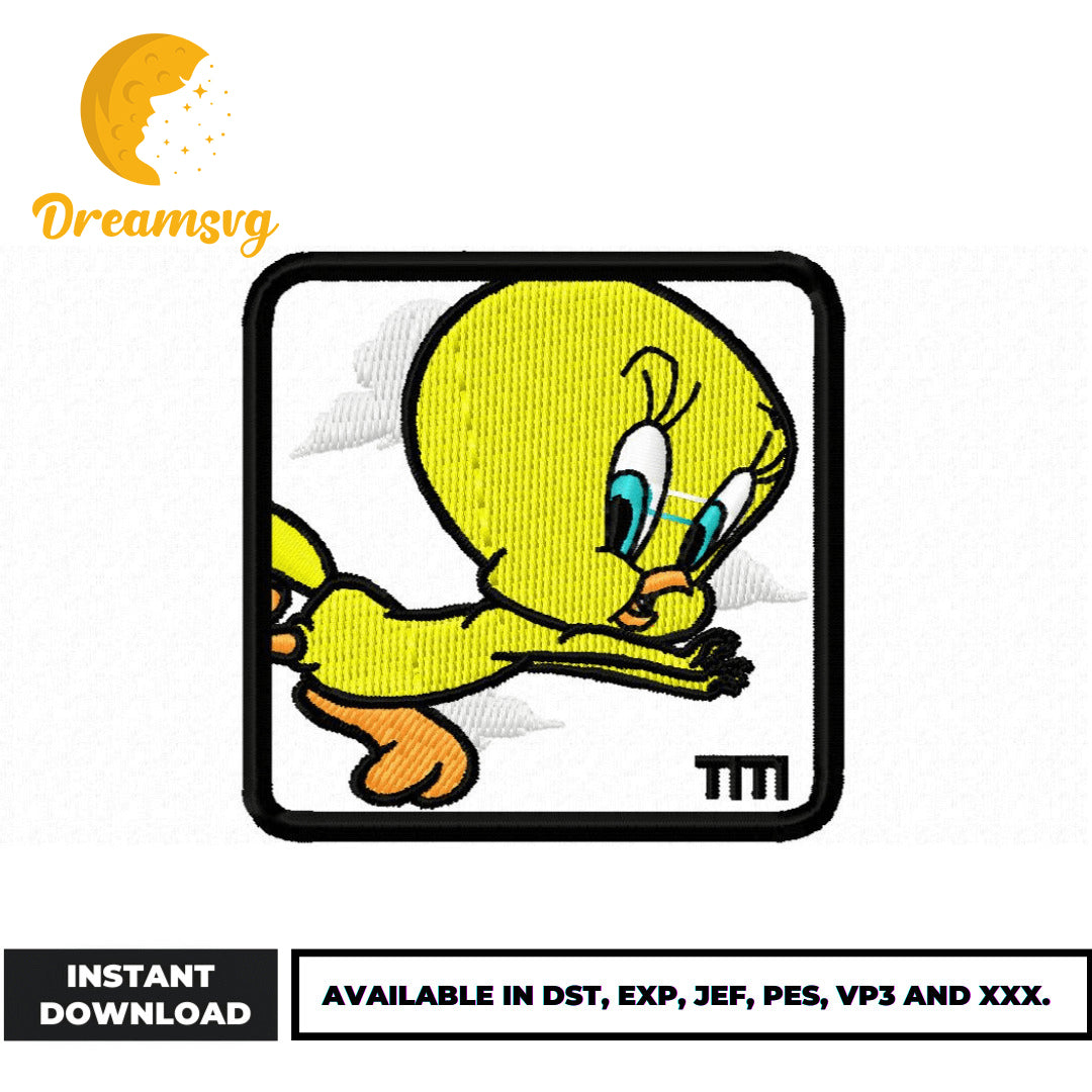 Tweety embroidery design, cartoon embroidery – DreamSVG Store